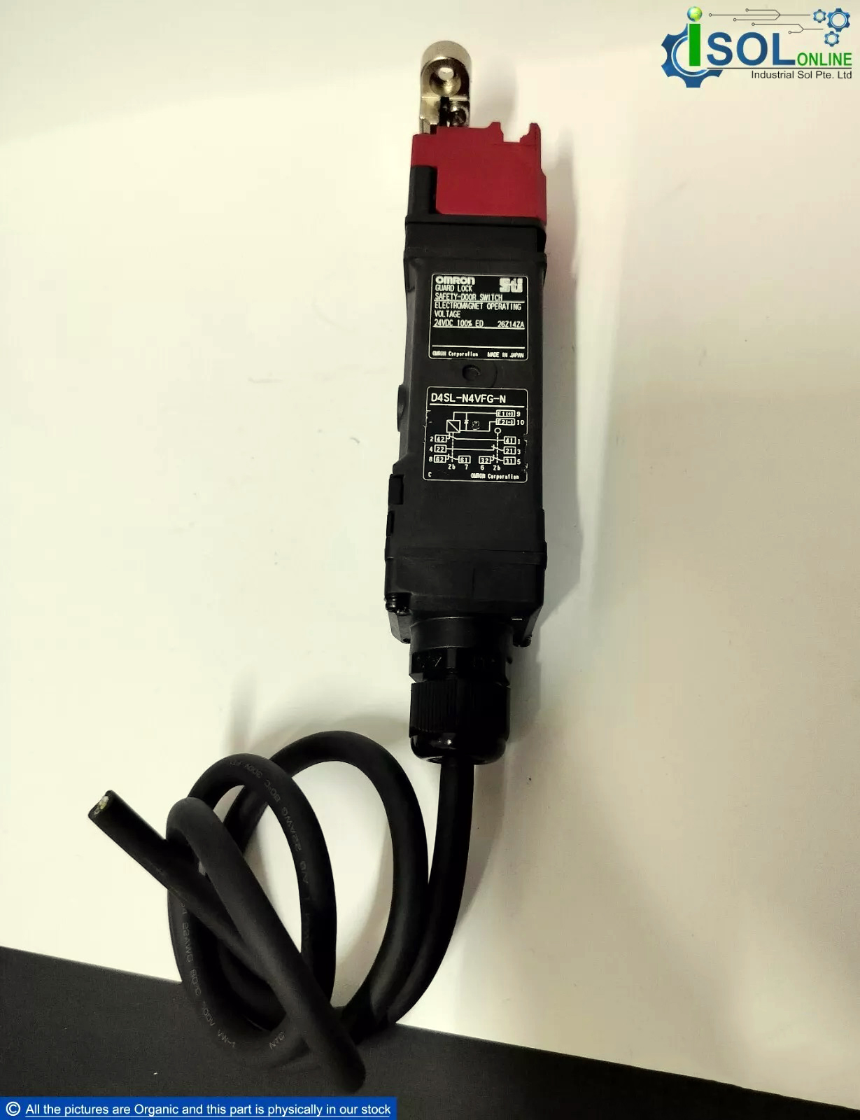 Omron Sti D4SL-N4VFG-N Guard Lock Safety-Door Switch 24VDC W/ Cable Japan - Industrial SOL Pte Ltd