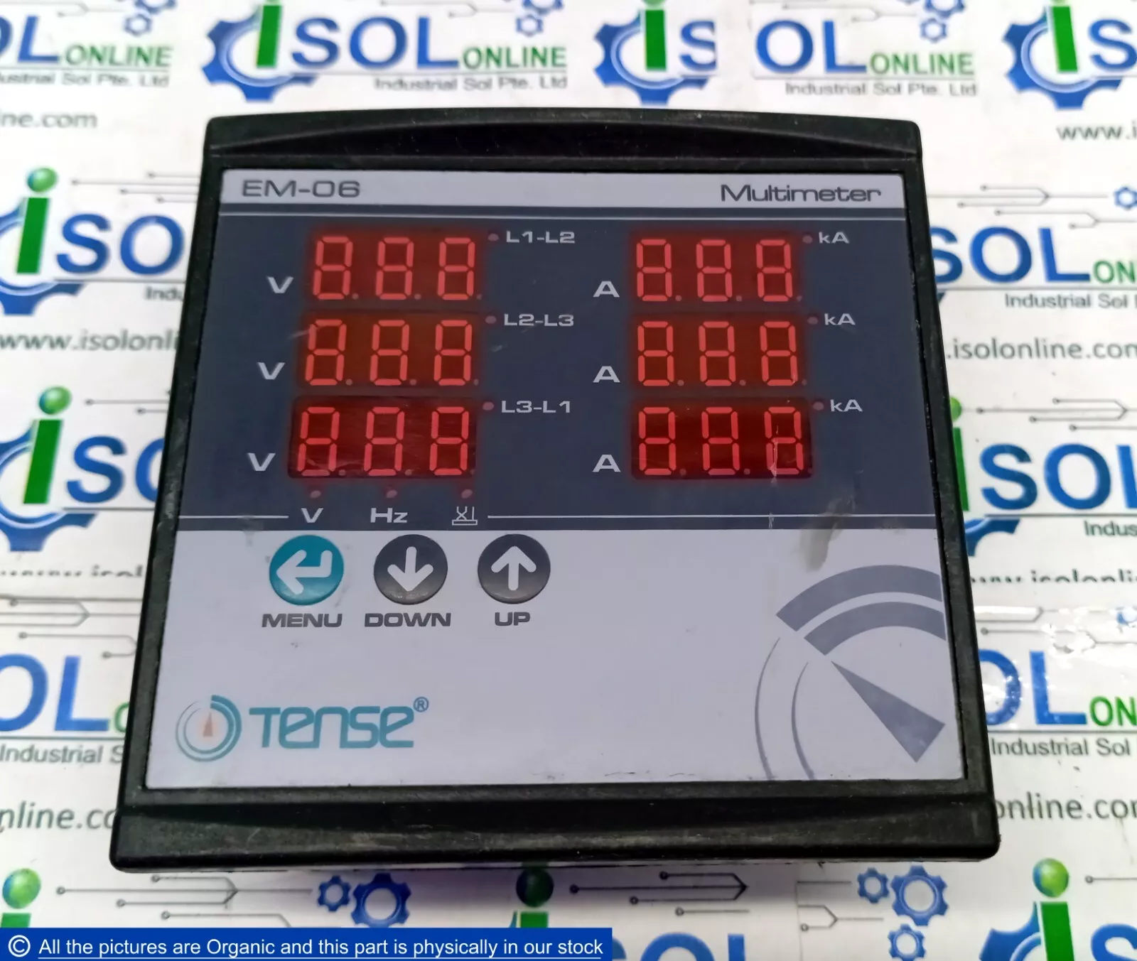 Tense EM-06 Digital Multimeter 3-Phase EM06 300VAC 5,5A Volt Current ...