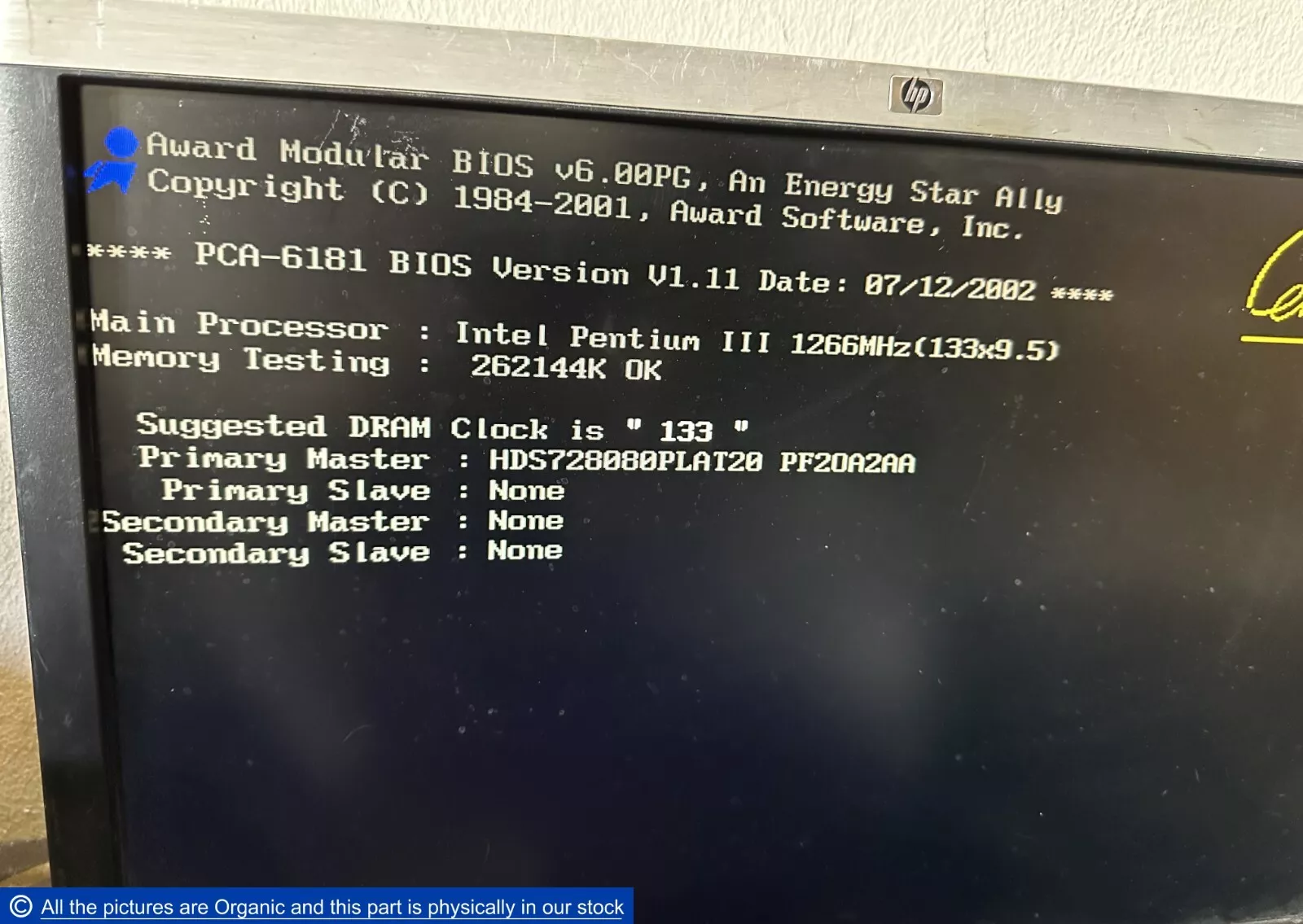 Advantech PCA-6181 Rev A1 Industrial SBC BIOS V1.11 PCA-6181VE Pentium III 256MB - Industrial ...