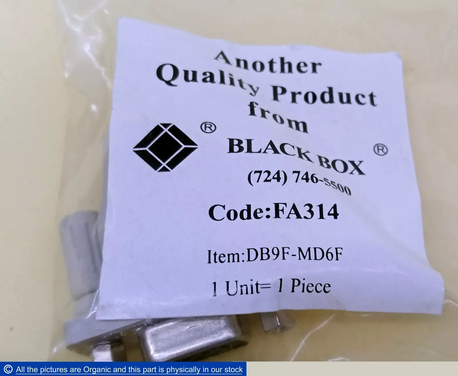 Black Box DB9F-MD6F DB9 9-Pin Serial Female to PS/2 Adapter FA314 Converter - Industrial SOL Pte Ltd