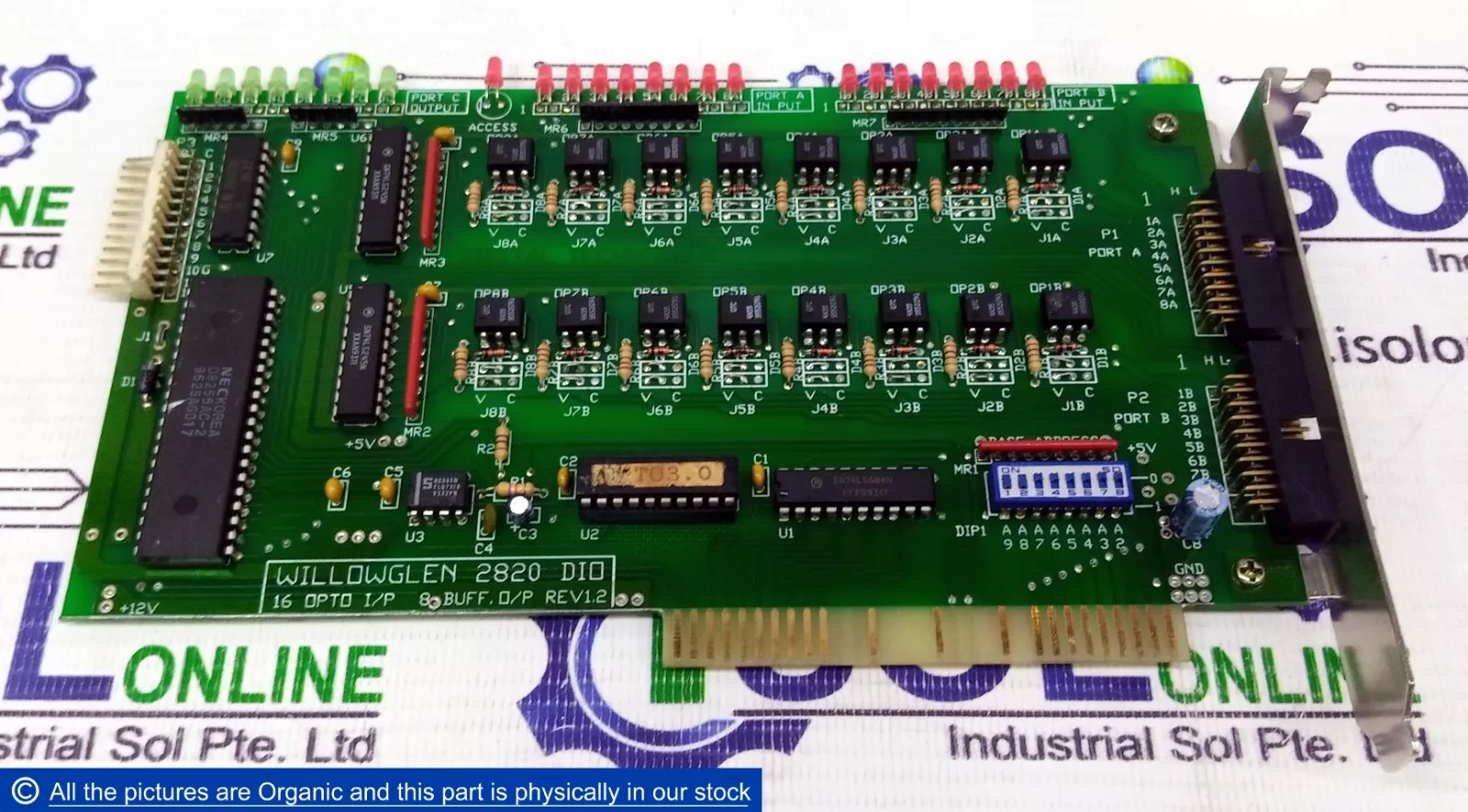 Willowglen 2820 DIO 16 OPTO I/P 8 Buff OP Rev. 1.2 ISA PC Interface ...
