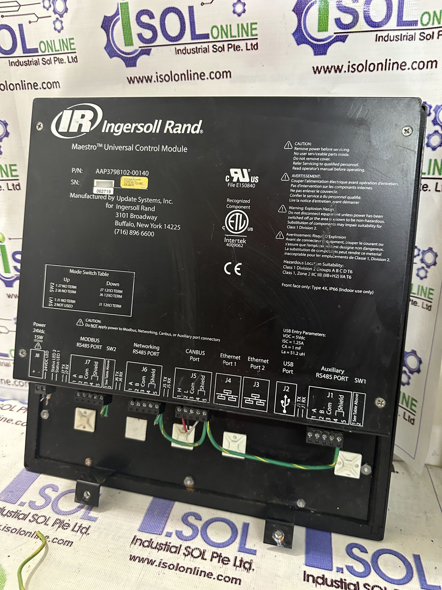 Ingersoll Rand Maestro Control Module AAP3798102-00140 Ver 4.6 MSG ...