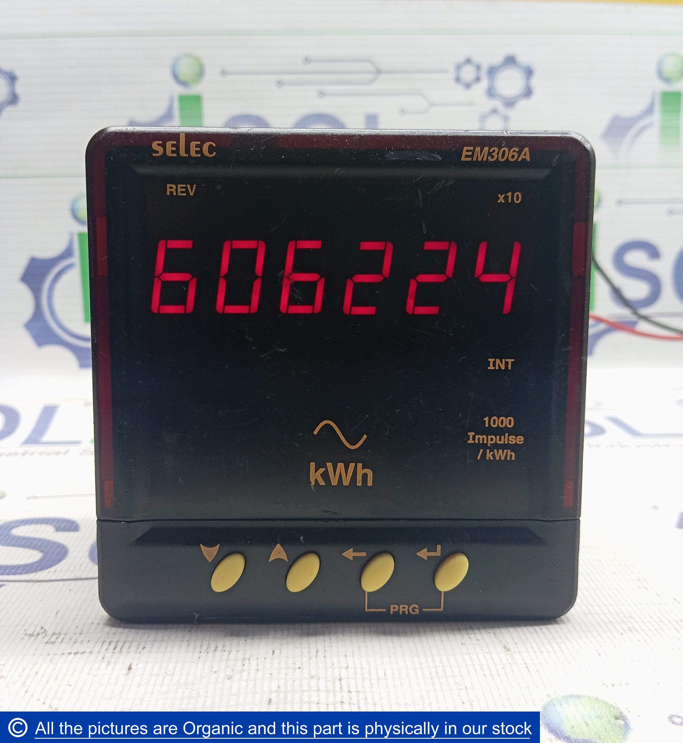 SELEC EM306A 6 Digit LED Digital Energy Meter (KWH) Pulse Output 230VAC ...