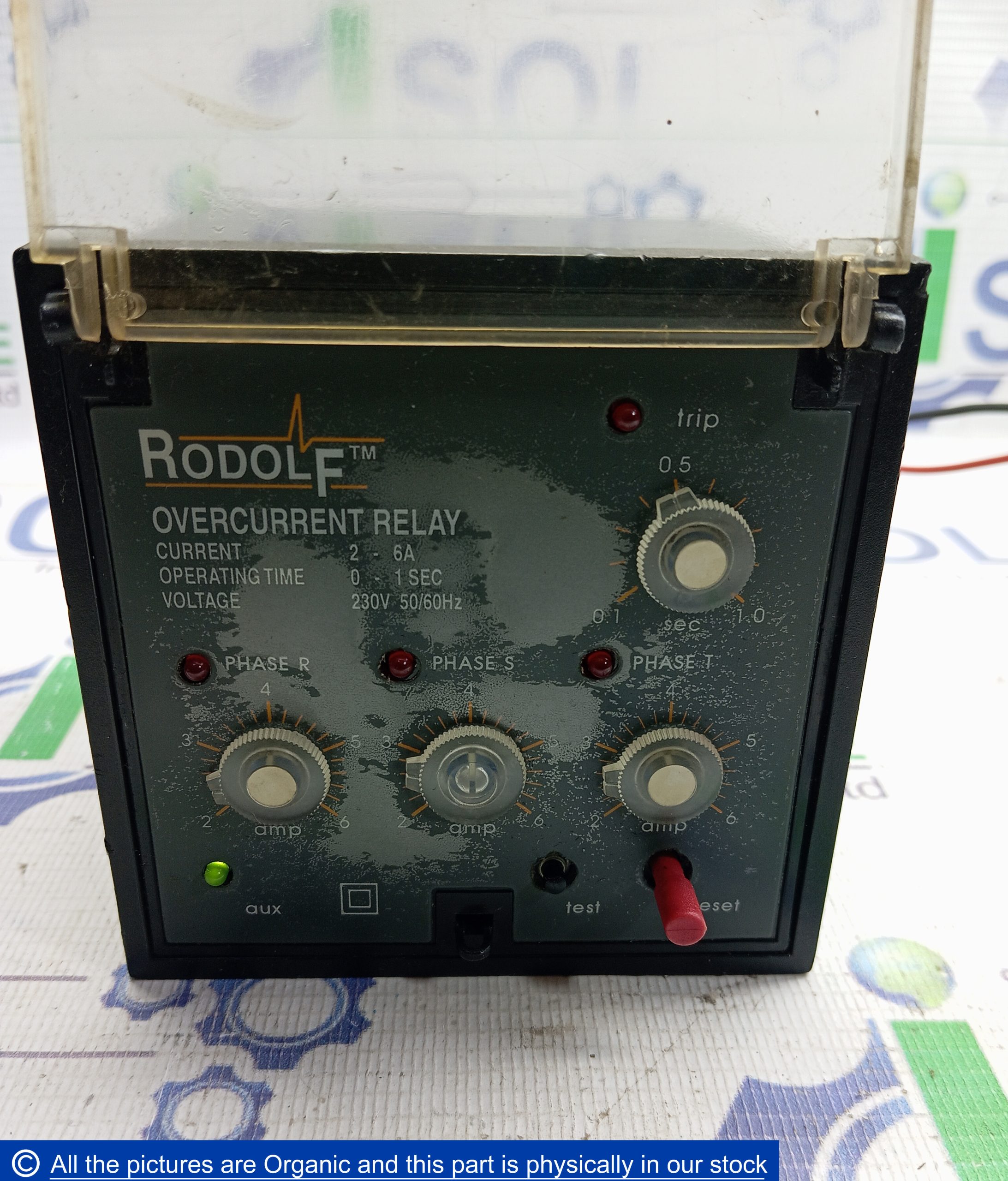 Rudolf R-OC31 3-Phase Overcurrent Relay 230VAC 0.1 - 1 Sec Power ...