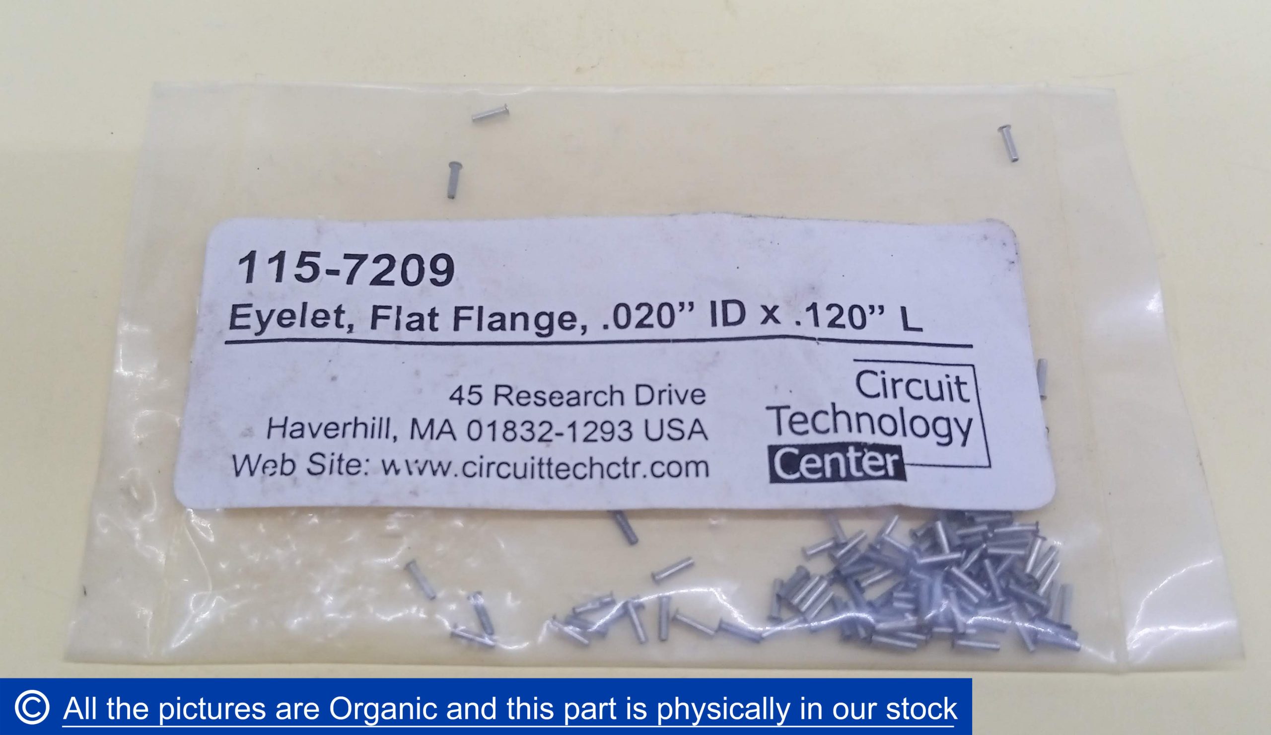 Circuit Technology Center 115-7209 Eyelet, Flat Flange, .020" ID x .120 ...