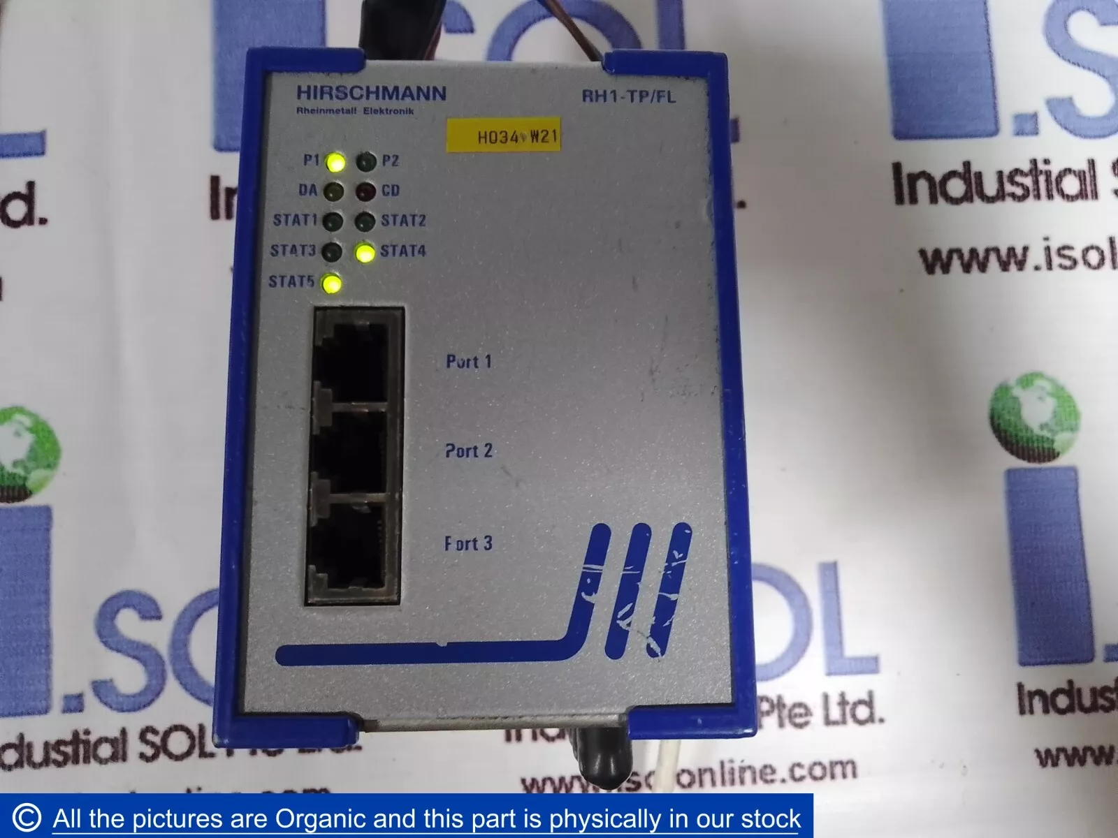 Belden Hirschmann RH1-TP/FL Industrial Ethernet Rail Hub Rheinmetall ...