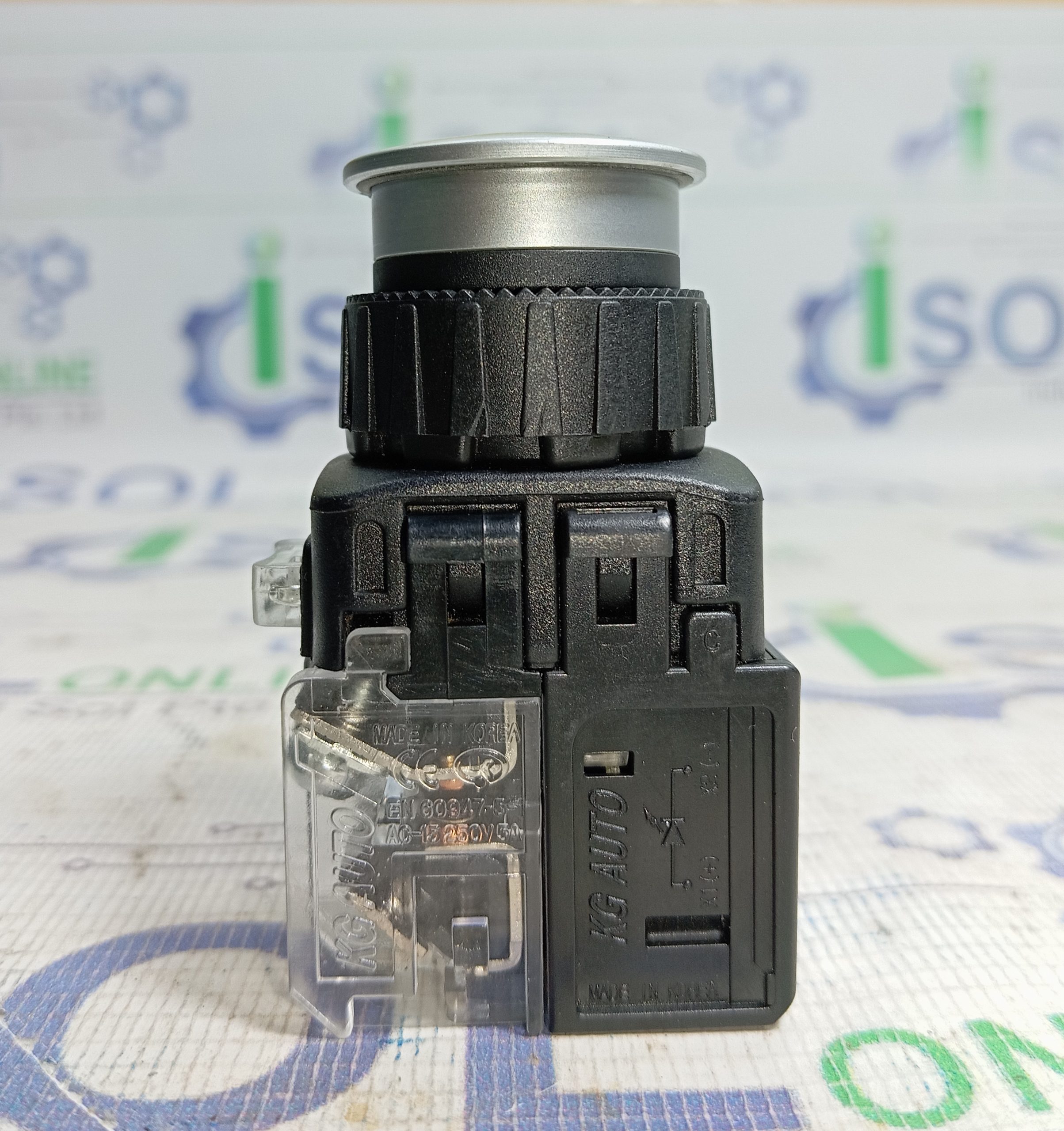 KG AUTO KGX-JMD21G LED Lamp Green Push Button Switch KG Series 12/24VDC ...