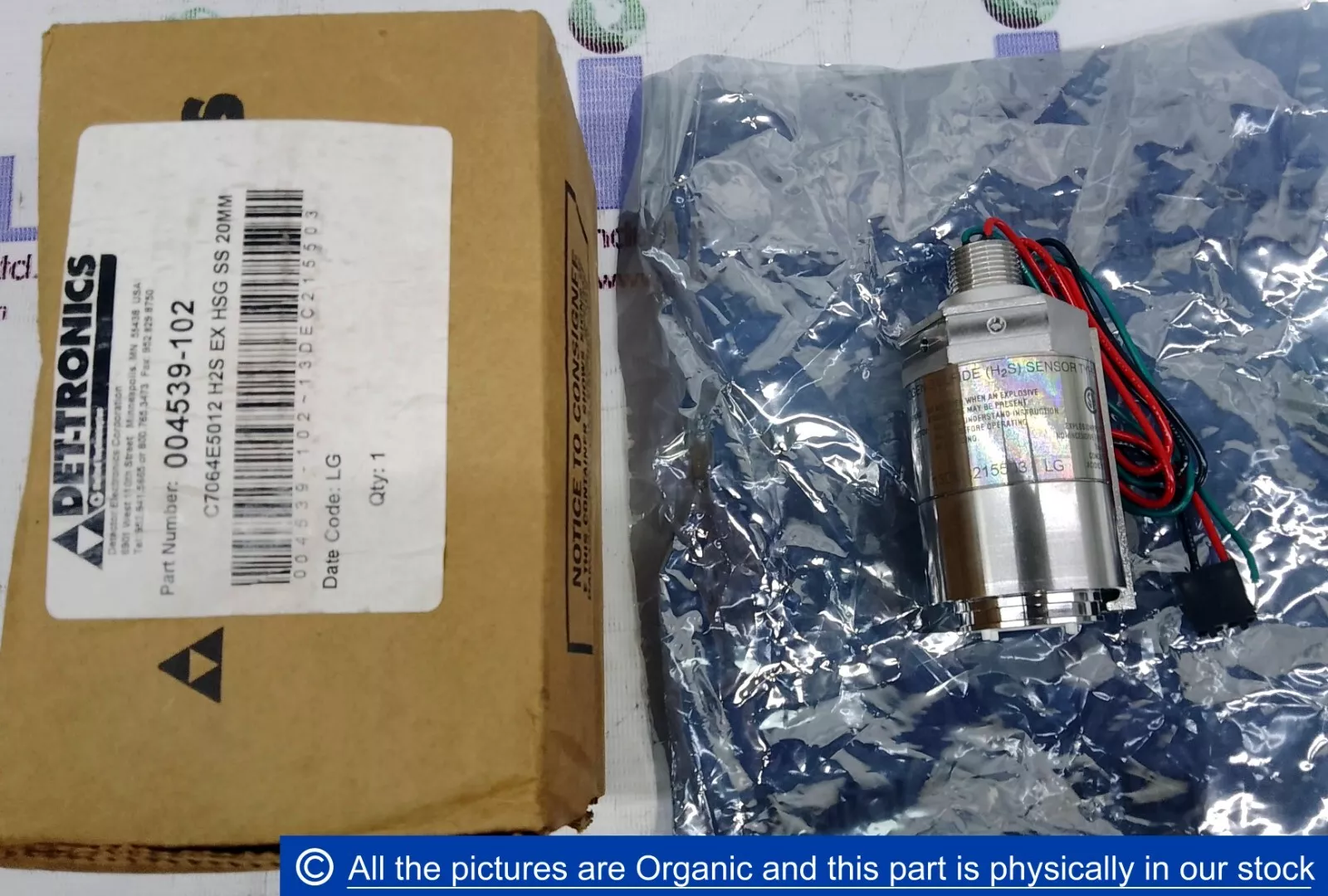 Det-Tronics 004539-102 Hydrogen Sulfide H2S Sensor C7064E C7064E5012 ...