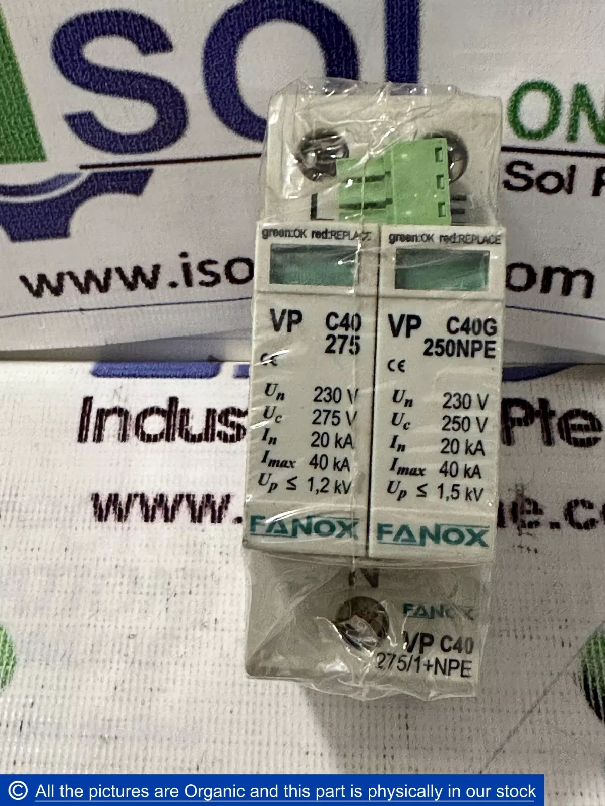 Fanox VP C40 275/1+NPE Surge Protection Relay SPD For Photovoltaic ...