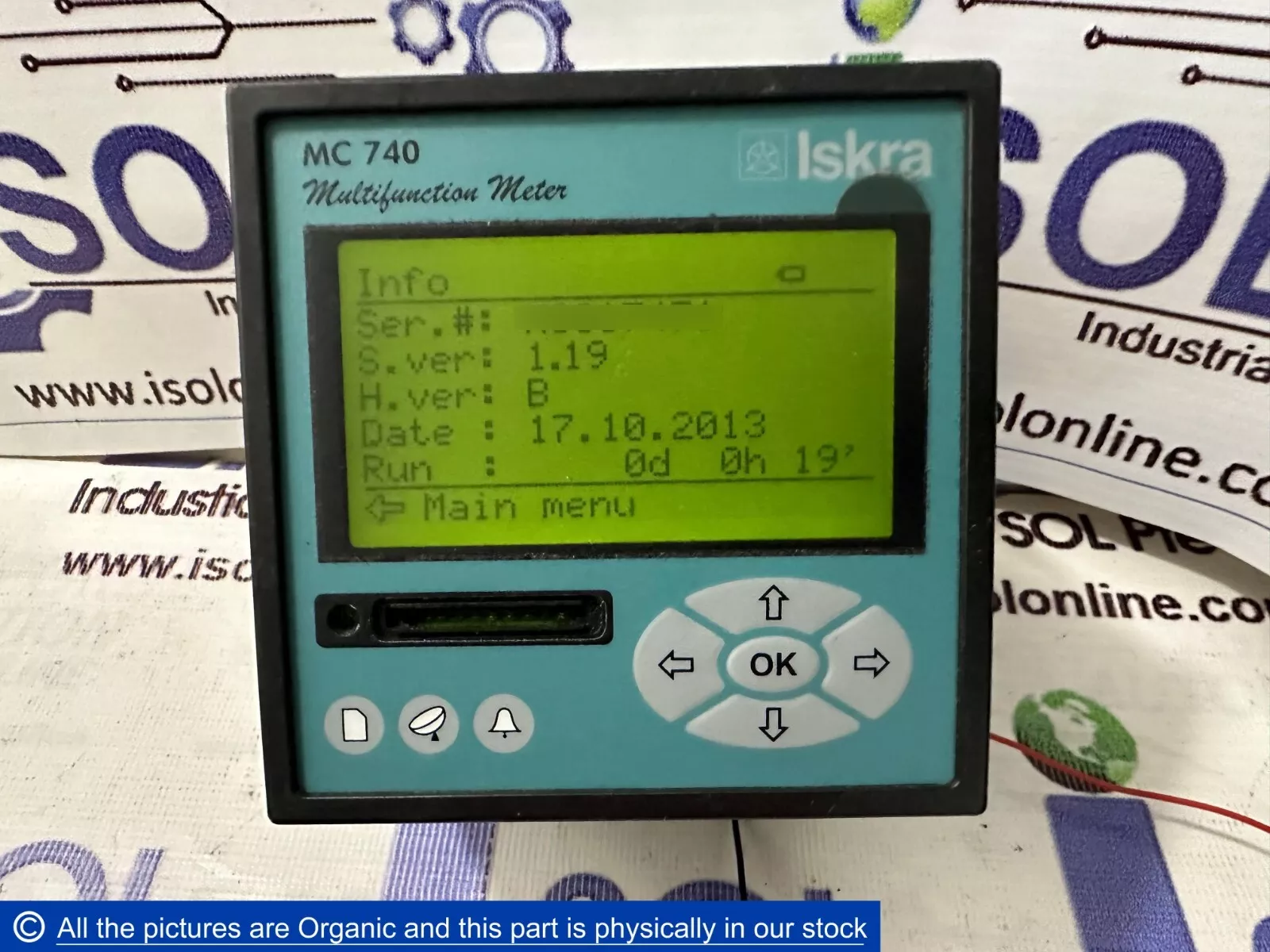 Iskra MC740-49548 Digital Multifunction Meter HW Ver. B SW. 1.19 Iskra ...