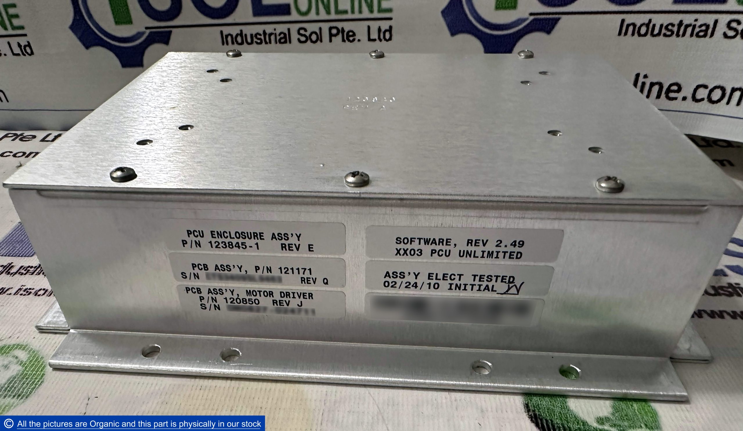 Seatel PCU 123845-1 Rev. E PCB 121171 Rev. Q Motor Assy. 120850 Rev. J ...