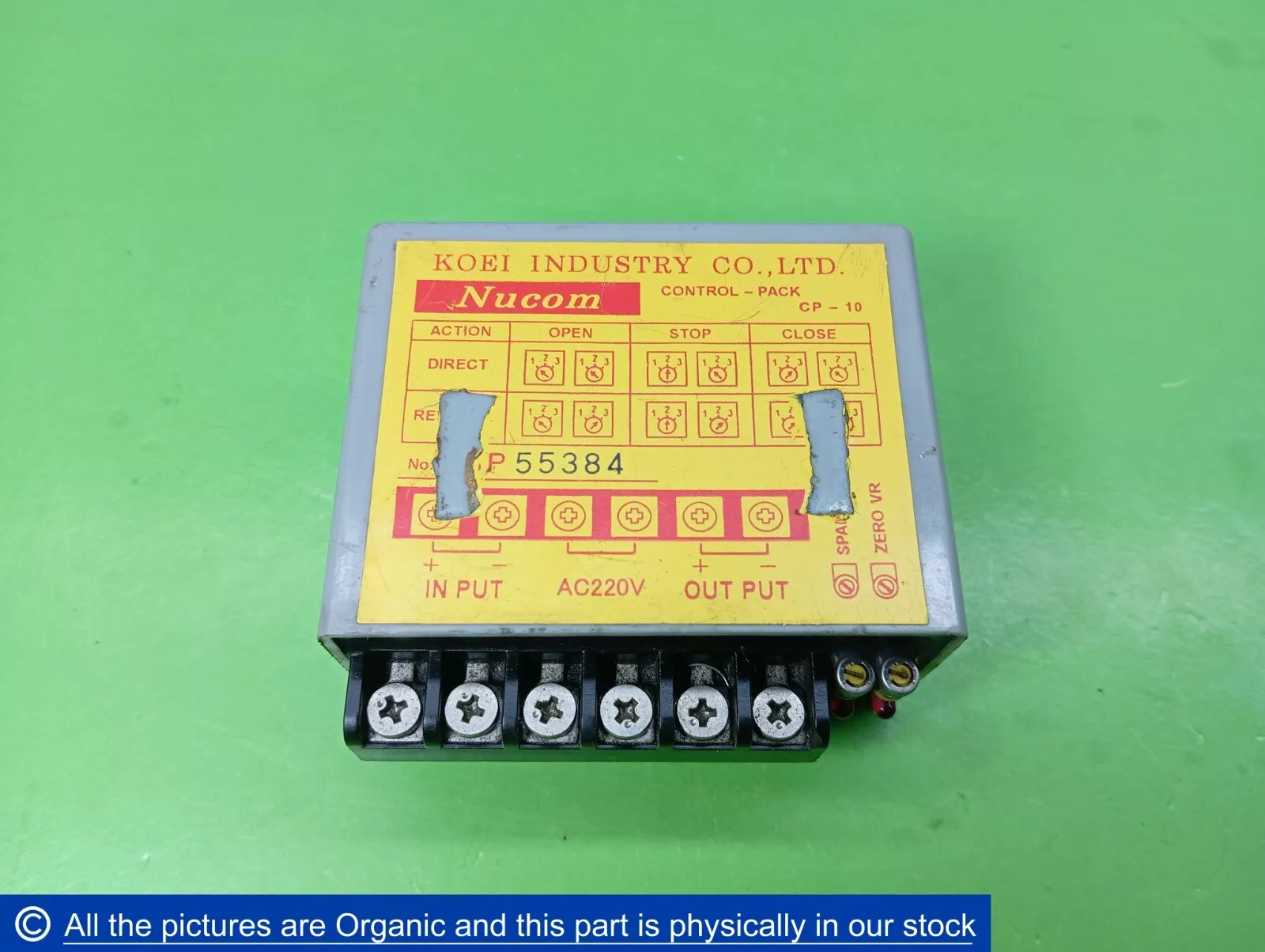 Koei CP-10 Electronic Control-Pack Actuator CP10 Nucom Series Koei Industry - Industrial SOL Pte Ltd