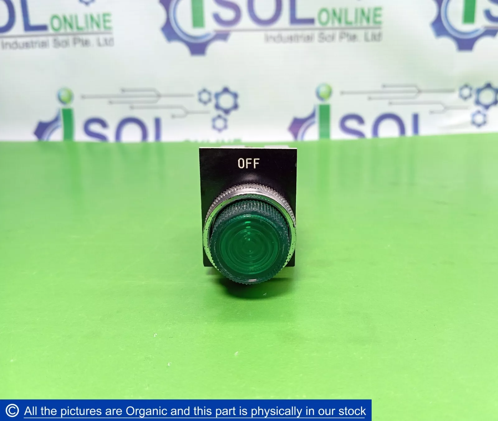 Auspicious AT-01 Illuminated Push Button Switch Green LED Lamp 6.3V 1W ...