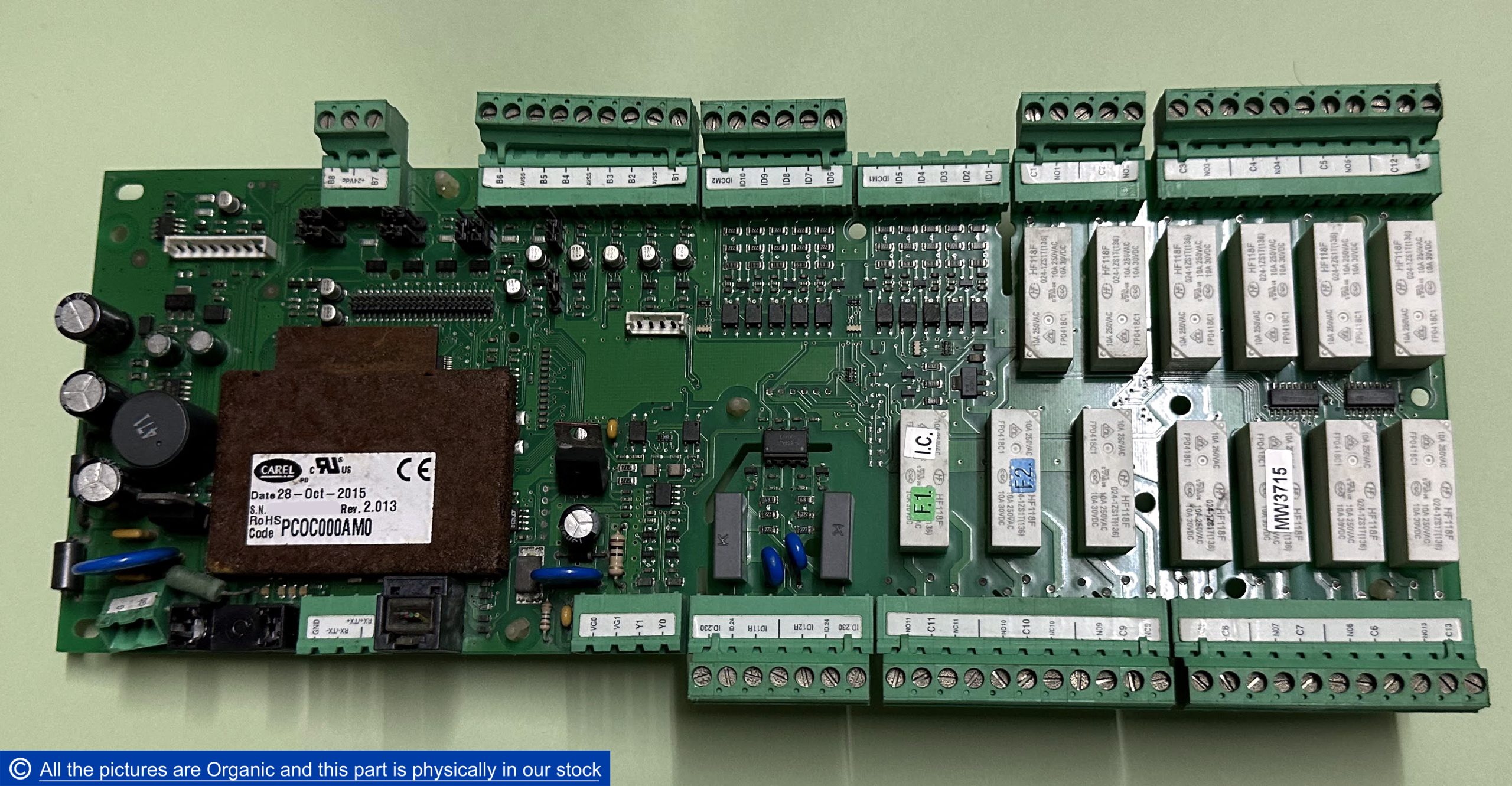 Carel PCOC000AM0 Rev 2.013 PCOC Programmable Controller PCB 01562D HVAC ...