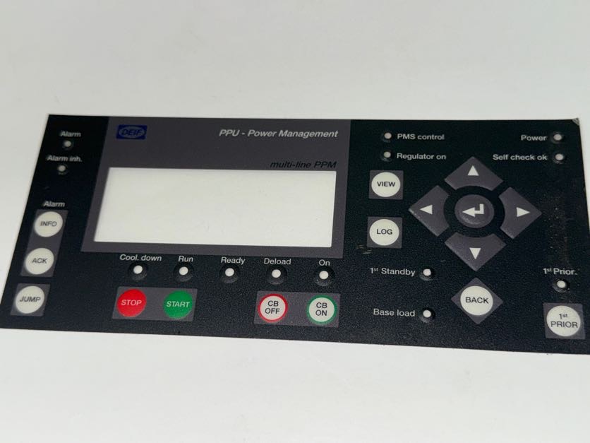 DEIF Membrane Keypad for PPU-Power Managment