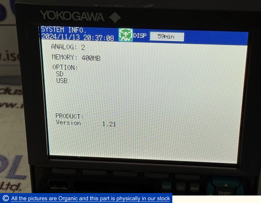 Yokogawa FX1002 Paperless Recorder Version 1.21 Suffix -7-2-L/USB1 ...