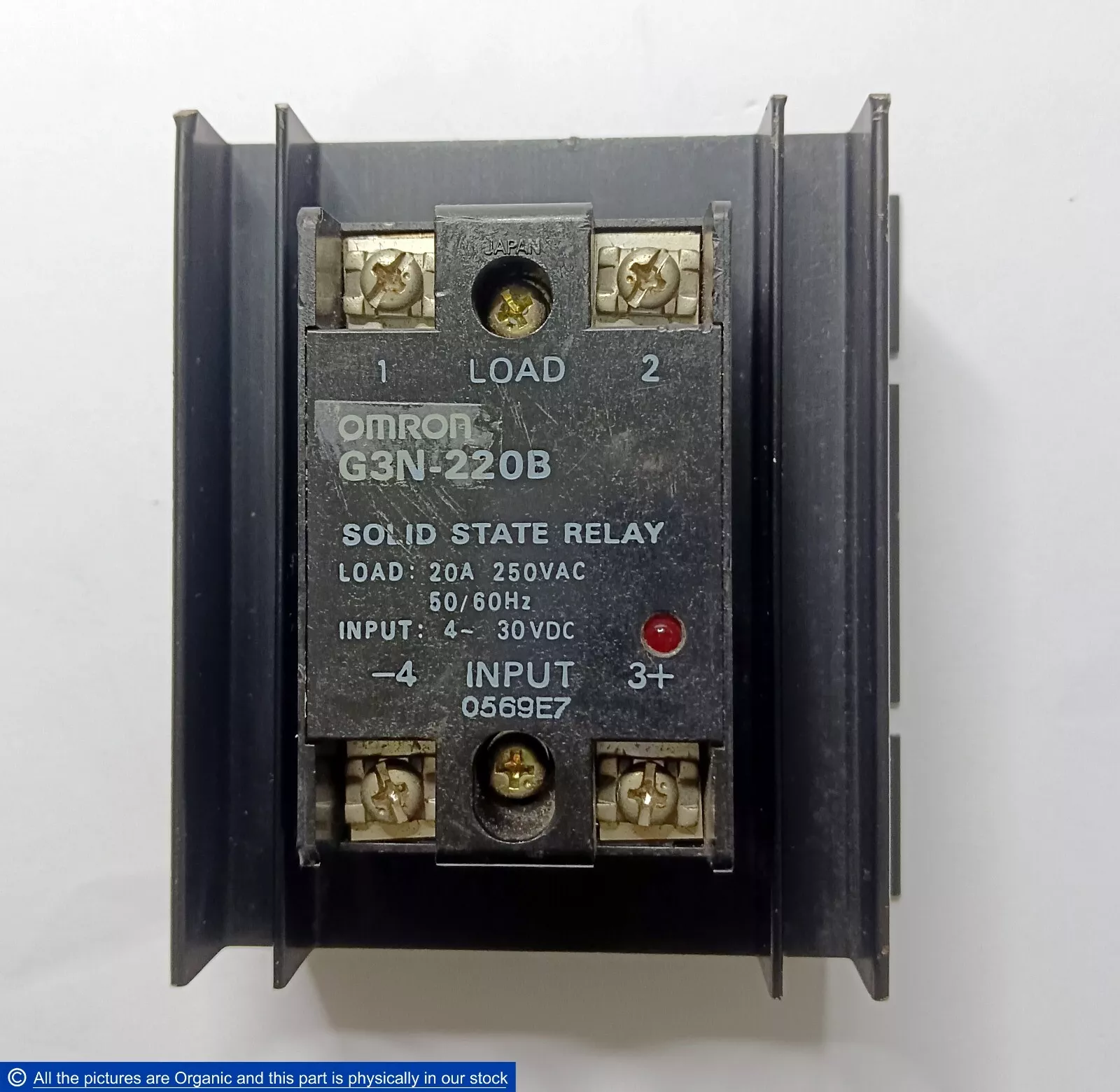 Omron G3N-220B Solid State Relay SSR 20A 250VAC G3N220B W/ Y92B-A100 ...