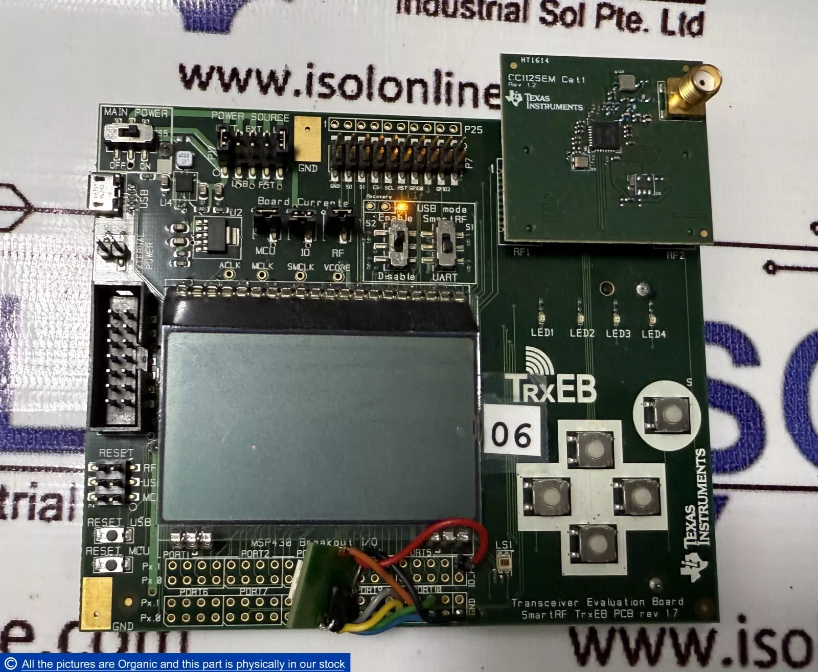 Texas SmartRF TrxEB Rev 1.7.0.5 Transceiver Evaluation Board CC1125EM ...