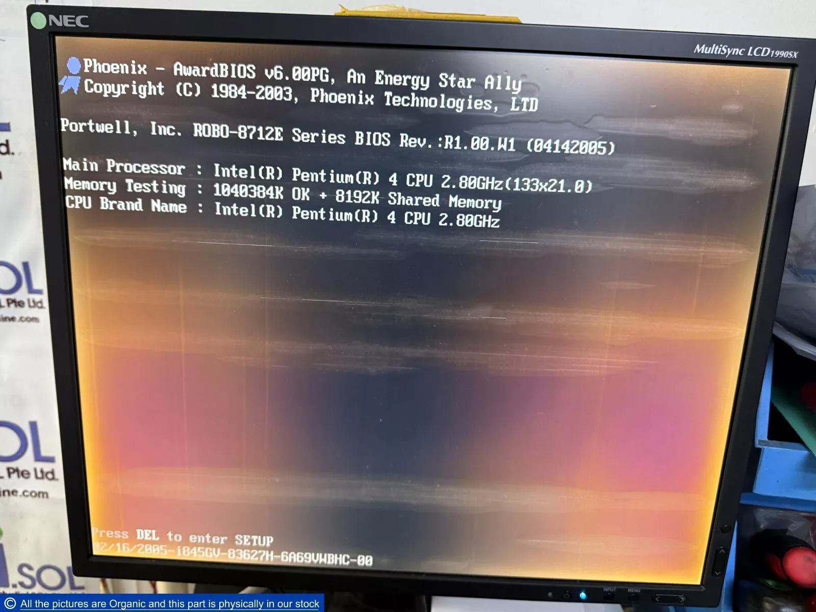 Portwell ROBO-8712E Industrial SBC ROBO-8712EVG2A BIOS R1.00.W1 Pentium ...