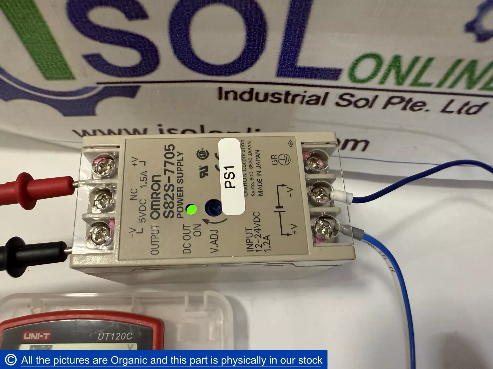 Omron S82S-7705 DC-DC Power Supply Input 12-24VDC Output 5VDC 1.5A 7.5W ...