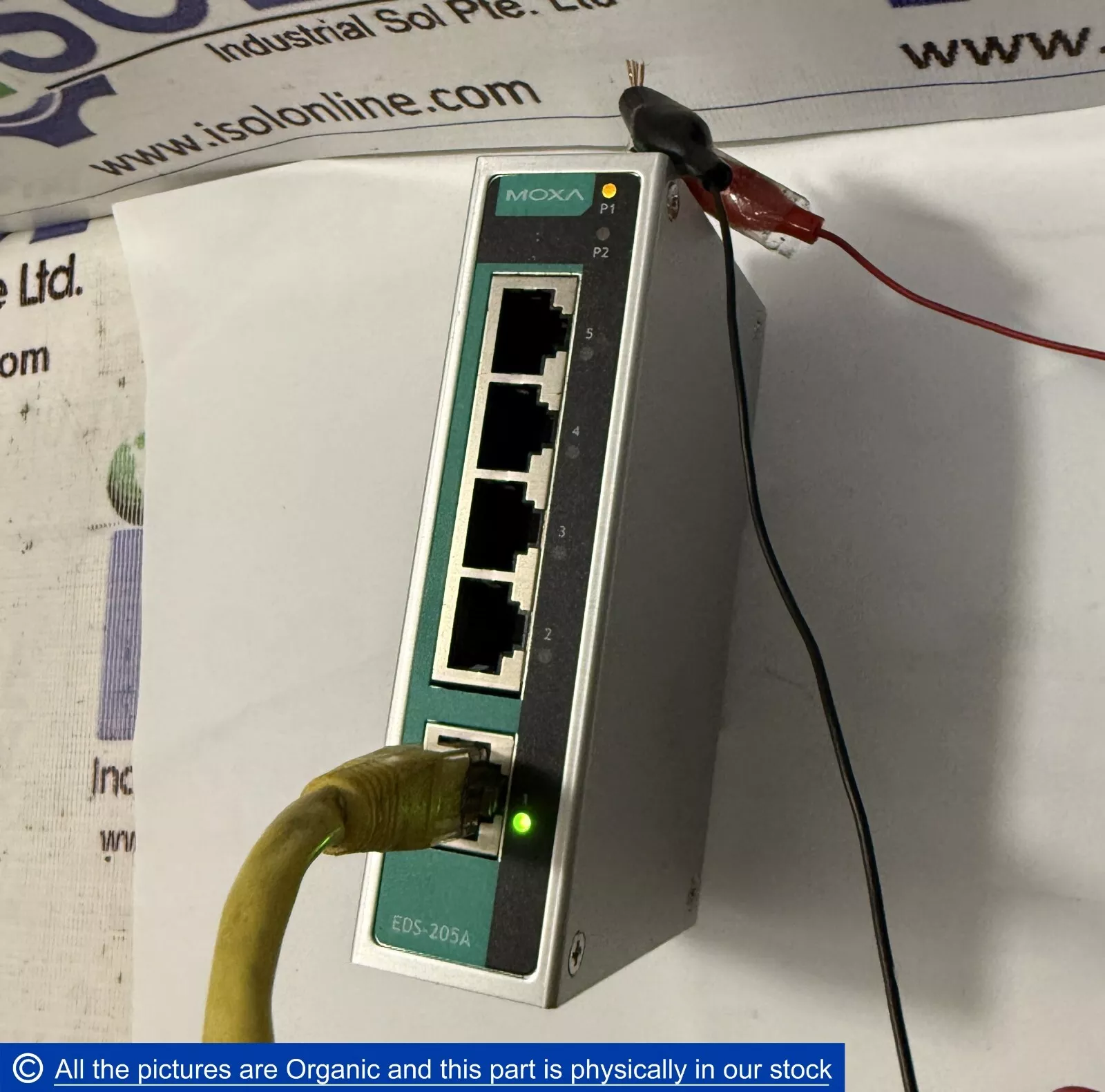 MOXA EDS-205A 3093001000325 Rev. 2.0.1 5-Port Ind Unmanaged Ethernet ...