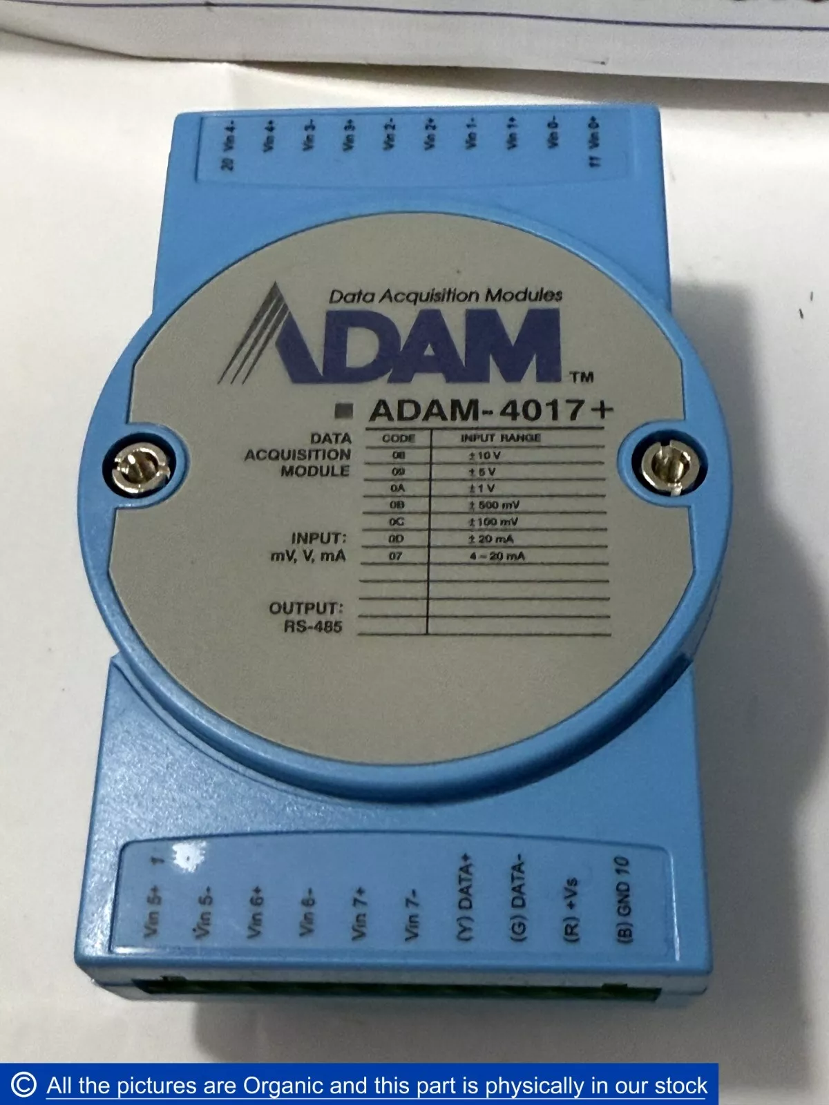 Advantech ADAM-4017+ 8-Channel Analog Input Module Data Acquisition Modules - Industrial SOL Pte Ltd