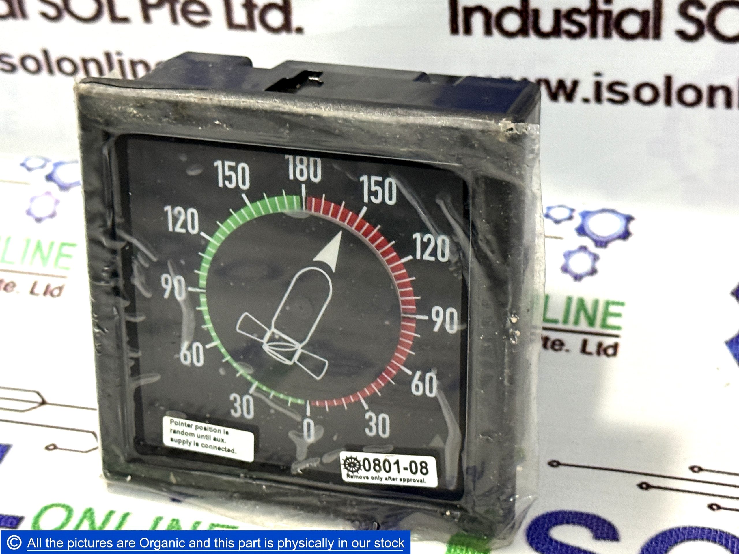 DEIF XL96 Steering Position Indicator TAL-AFT Rudder Angle Illuminated ...