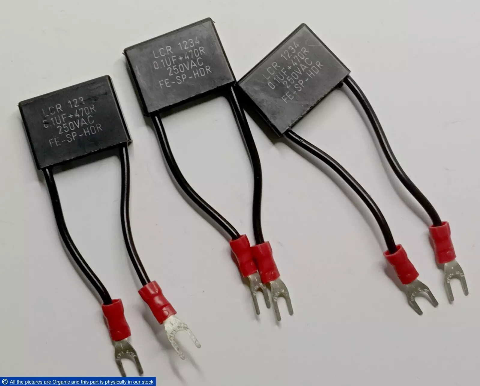 LCR 1234 FE-SP-HDR Safety Capacitor 0.1UF+470R 250VAC LCR Components ...