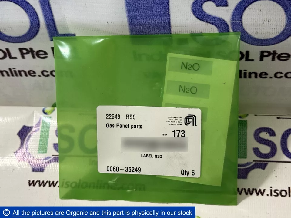 Applied Materials 0060-35249 LABEL N20 Gas Panel Parts AMAT Clean Room ...