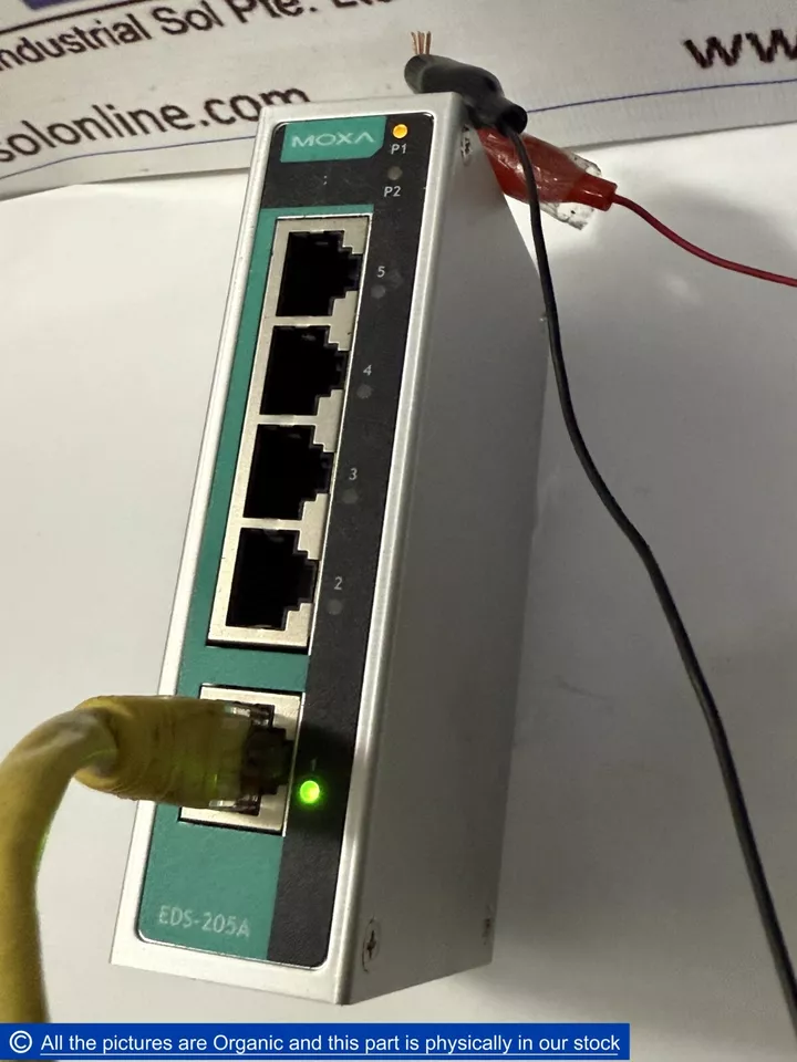 MOXA EDS-205A 3093001000131 Rev. 2.0.1 5-Port Ind Unmanaged Ethernet ...