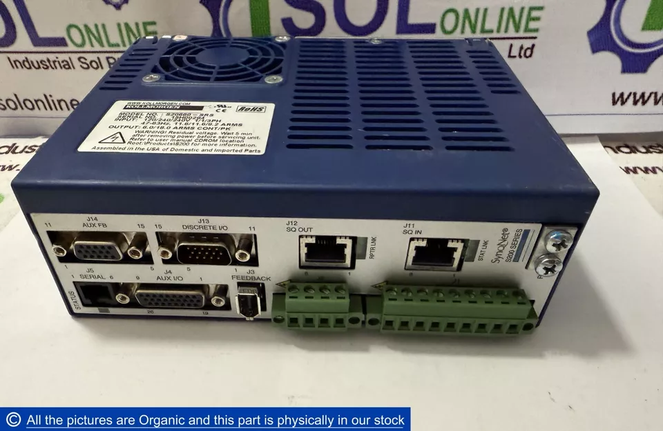 Kollmorgen S20660-SRS Servo Drive SynqNet S200 Series S20660SRS Danaher Motion - Industrial SOL ...