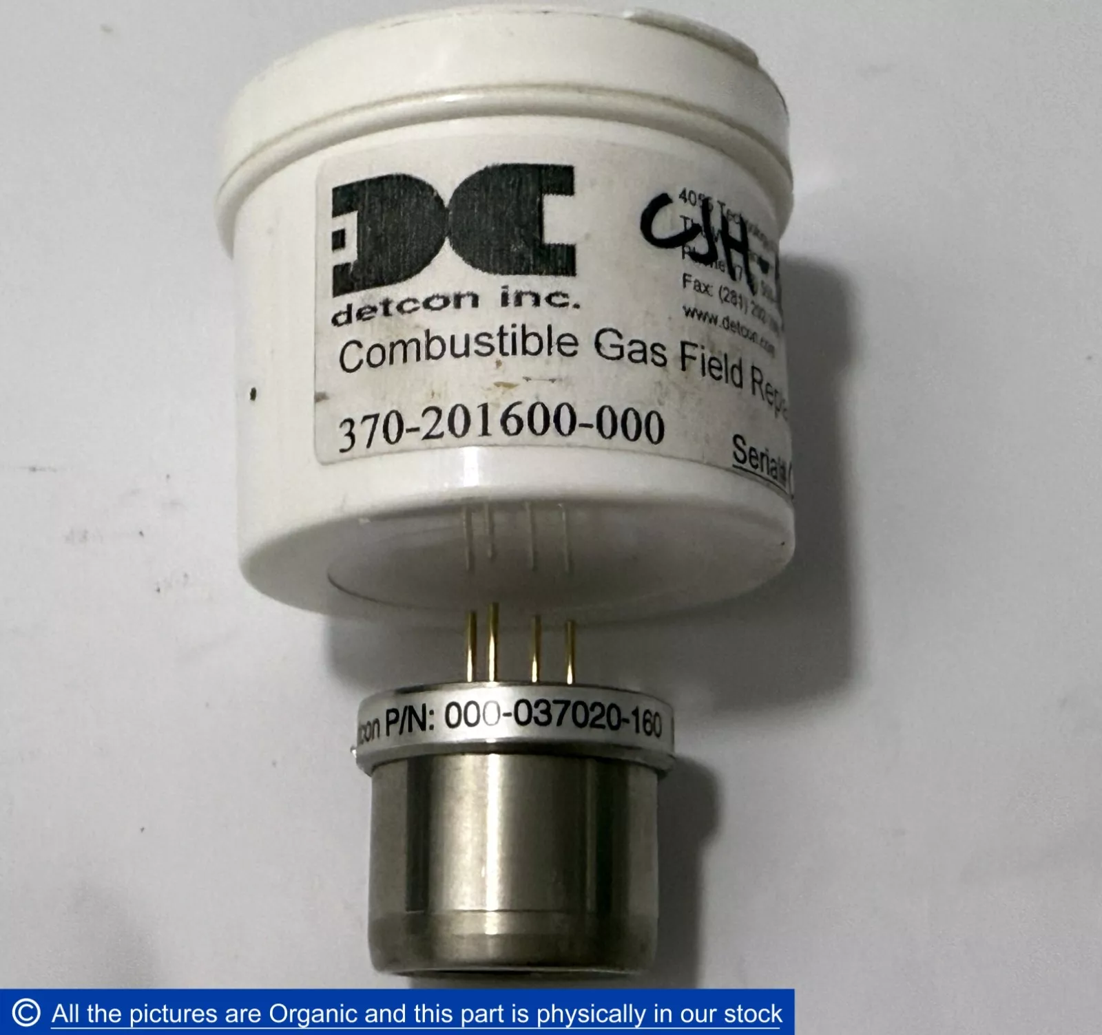 DC Detcon 000-037020-160 Combustible Gas Field Replaceable Sensor 370-201600-000 - Industrial ...