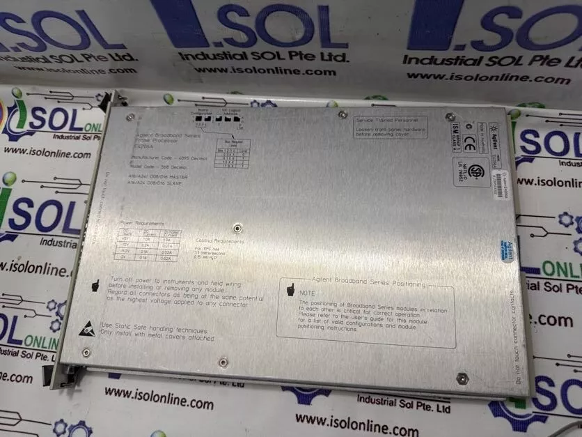 HP/Agilent E4206A VXI T1/E1 Frame Processor Module VXI-BUS System HP ...