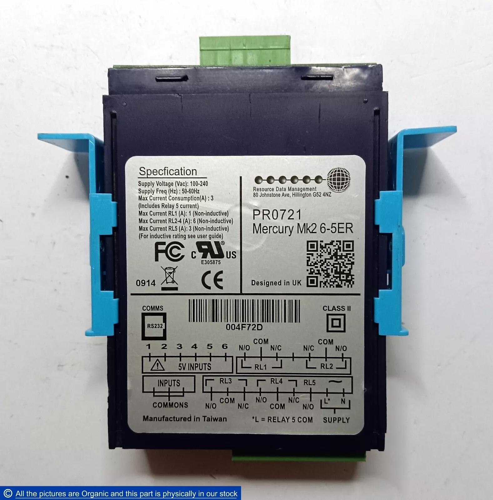 Resource Data Management Mercury Mk2 6-5ER HVAC Controller PR0721 ...