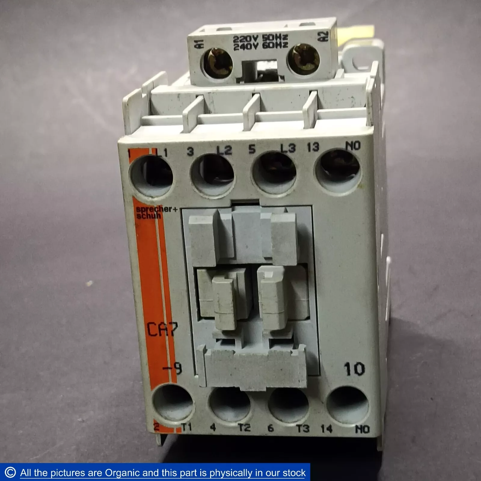 Sprecher + Schuh CA7-9-10 Non-Reversing 3-Pole 9 AMP AC Contactor CA7 ...