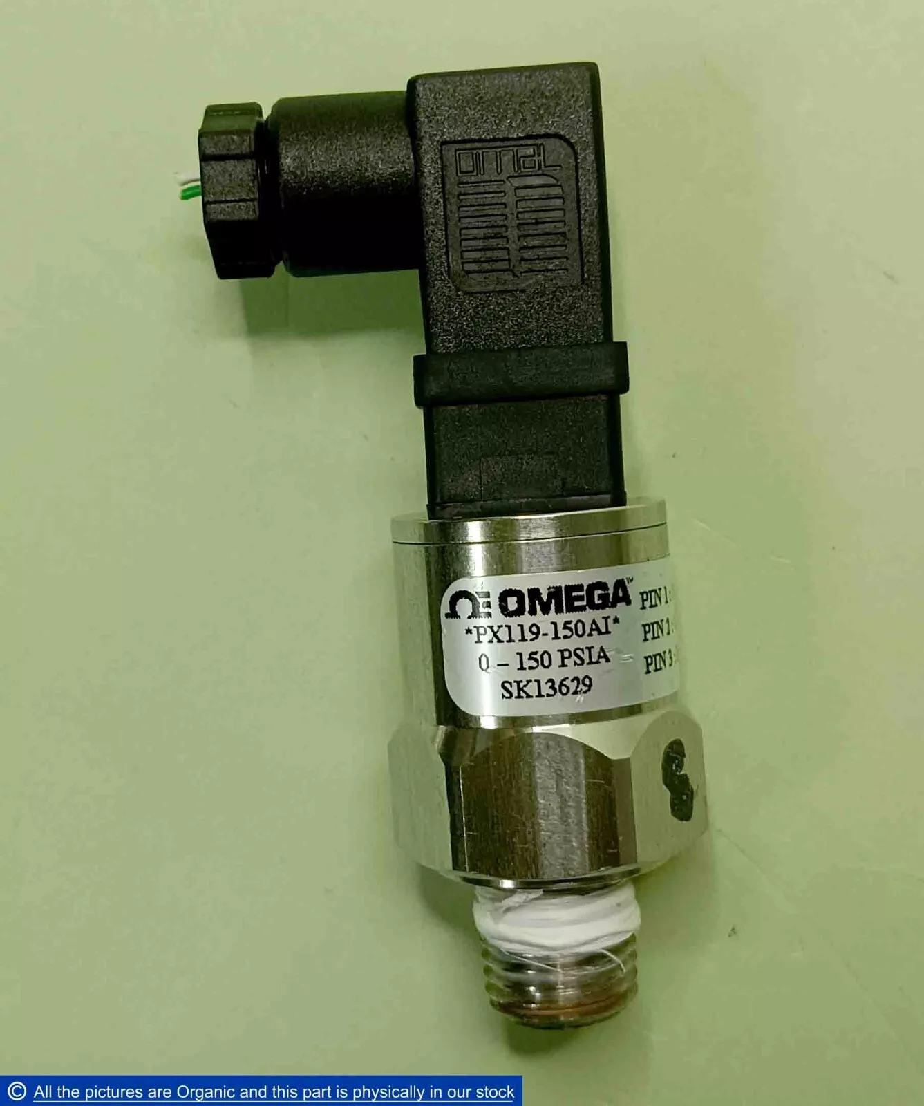 Omega PX119-150AI Pressure Transducer 0-150 PSIA SK13629 PX119 Series 4 ...