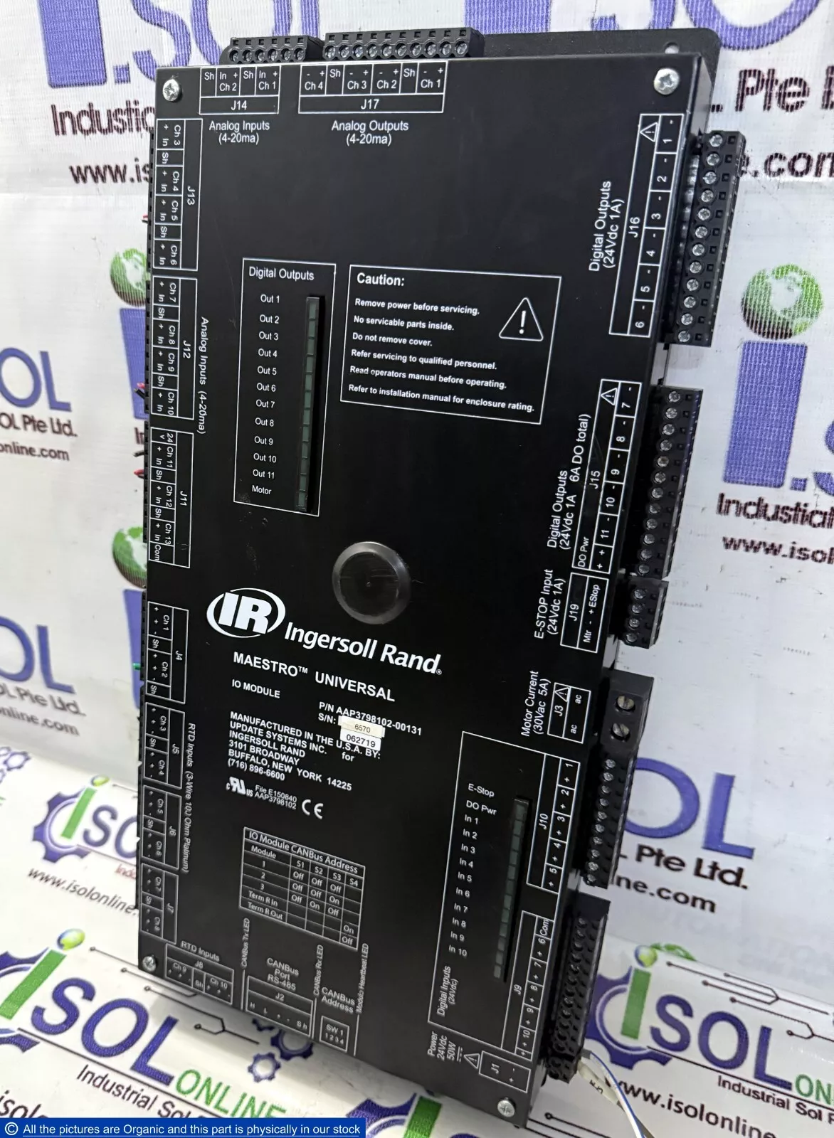 Ingersoll Rand AAP3798102-00131 MAESTRO Universal I/O Module ...