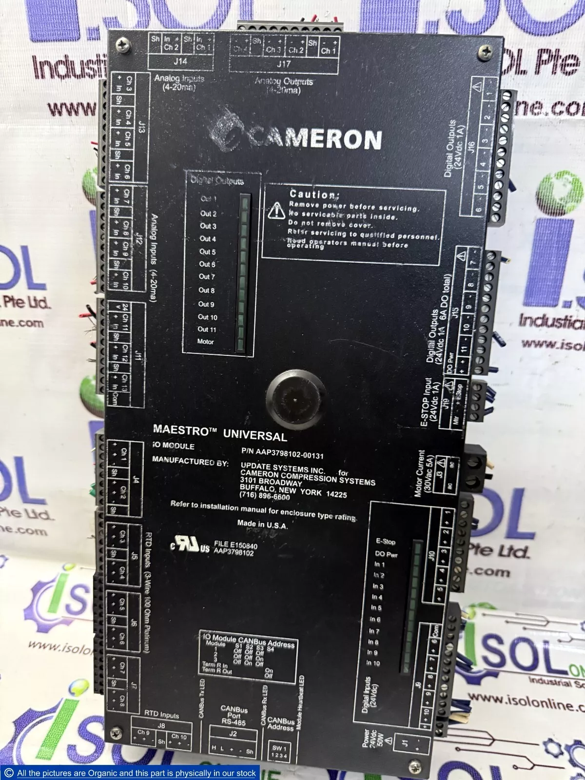 Cameron AAP3798102-00131 MAESTRO Universal I/O Module MSG Centrifugal ...