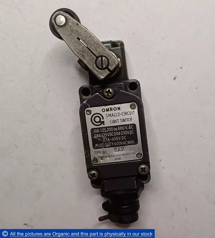 Omron WLCA2 SMALL 2-Circuit Limit Switch WL Series Roller lever R38 Japan - Industrial SOL Pte Ltd