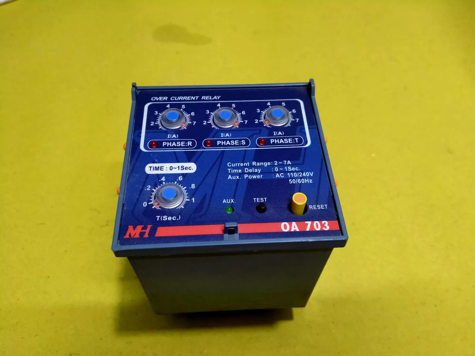 Mun Hean 0A 703 Over Current Relay 0A703 0-1 Sec MH - Industrial SOL ...