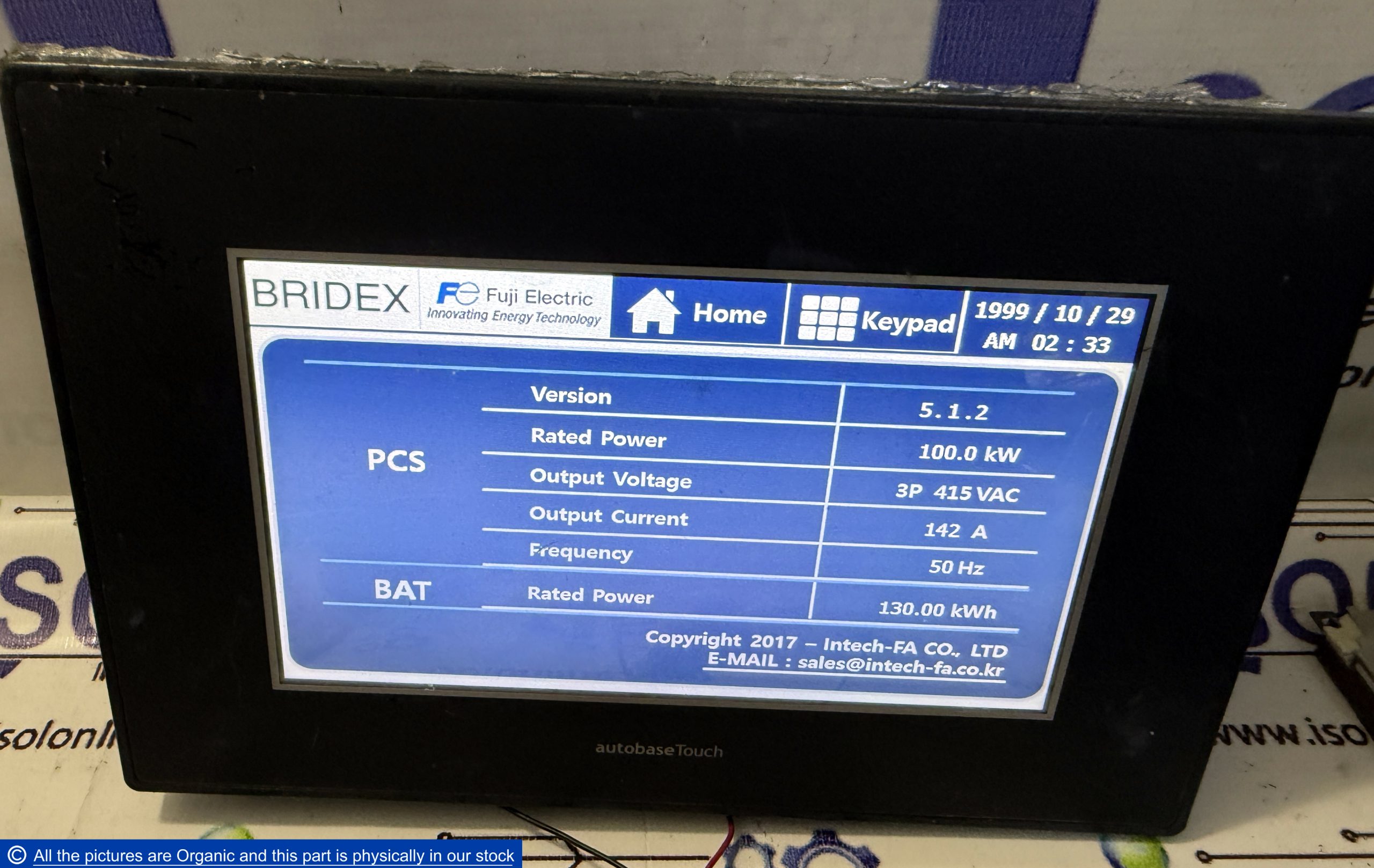 Autobase Touch ATS-M1000DA07W Bridex Fuji Hybrid On-Grid Off-Grid ...