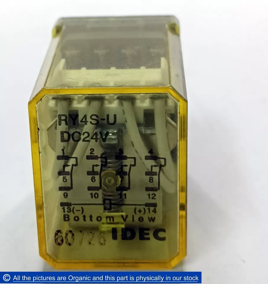 Idec RY4S-U General Purpose Miniature Power Relay 24VDC RY Series 4PDT ...