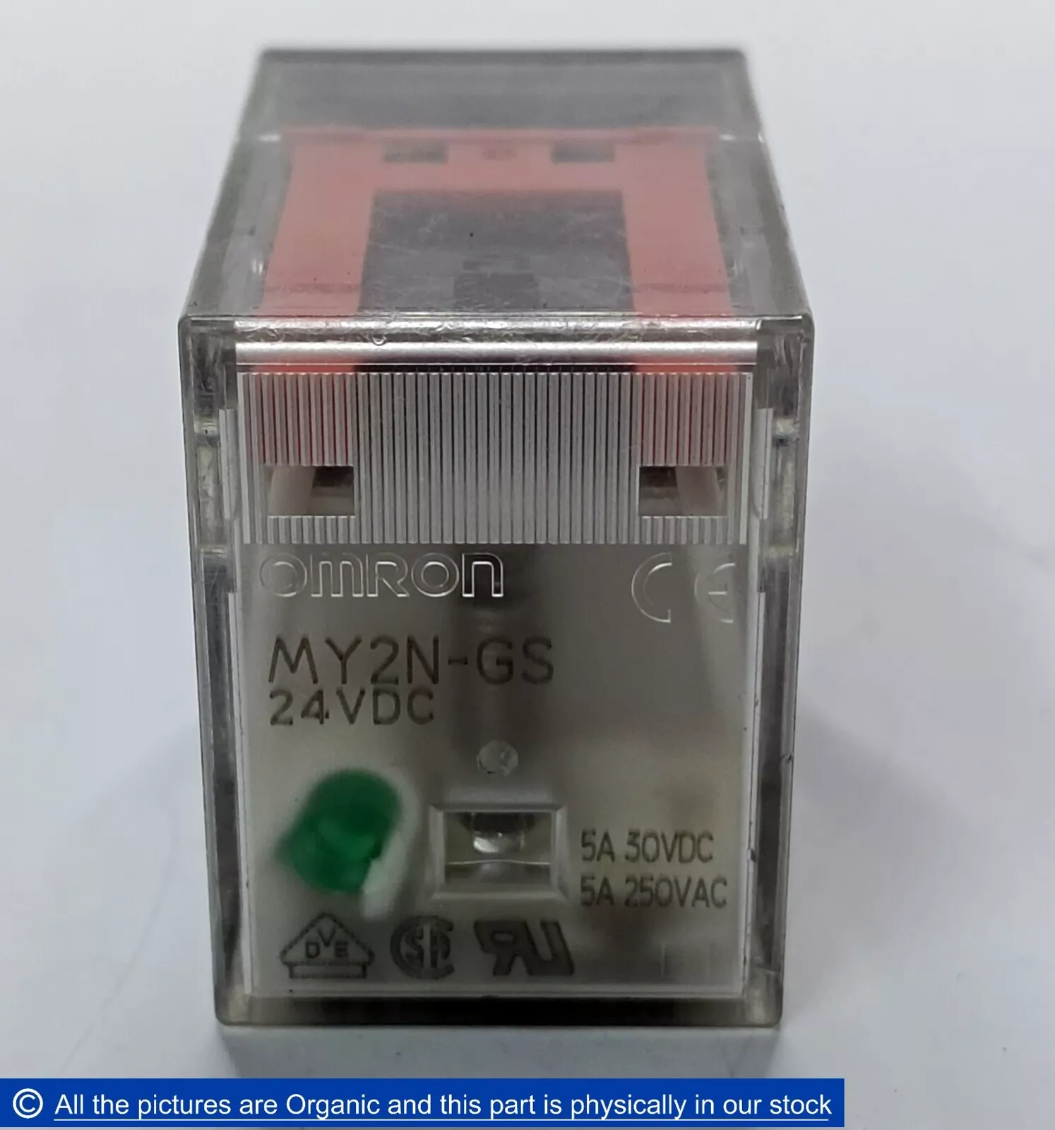 Omron MY2N-GS Miniature Power Relay 24VDC DPDT 8-PIN MY-GS For ...