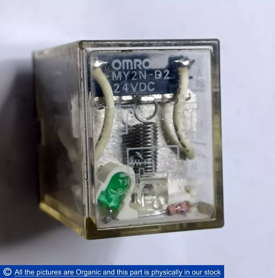Omron MY2N-D2 Miniature Power Relay 24VDC DPDT 2-Pole For Industrial ...