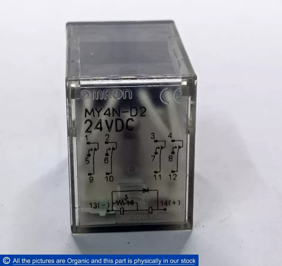 Omron MY4N-D2 Miniature Power Relay 24VDC 4PDT 4-Pole For Industrial Apps Japan - Industrial SOL ...