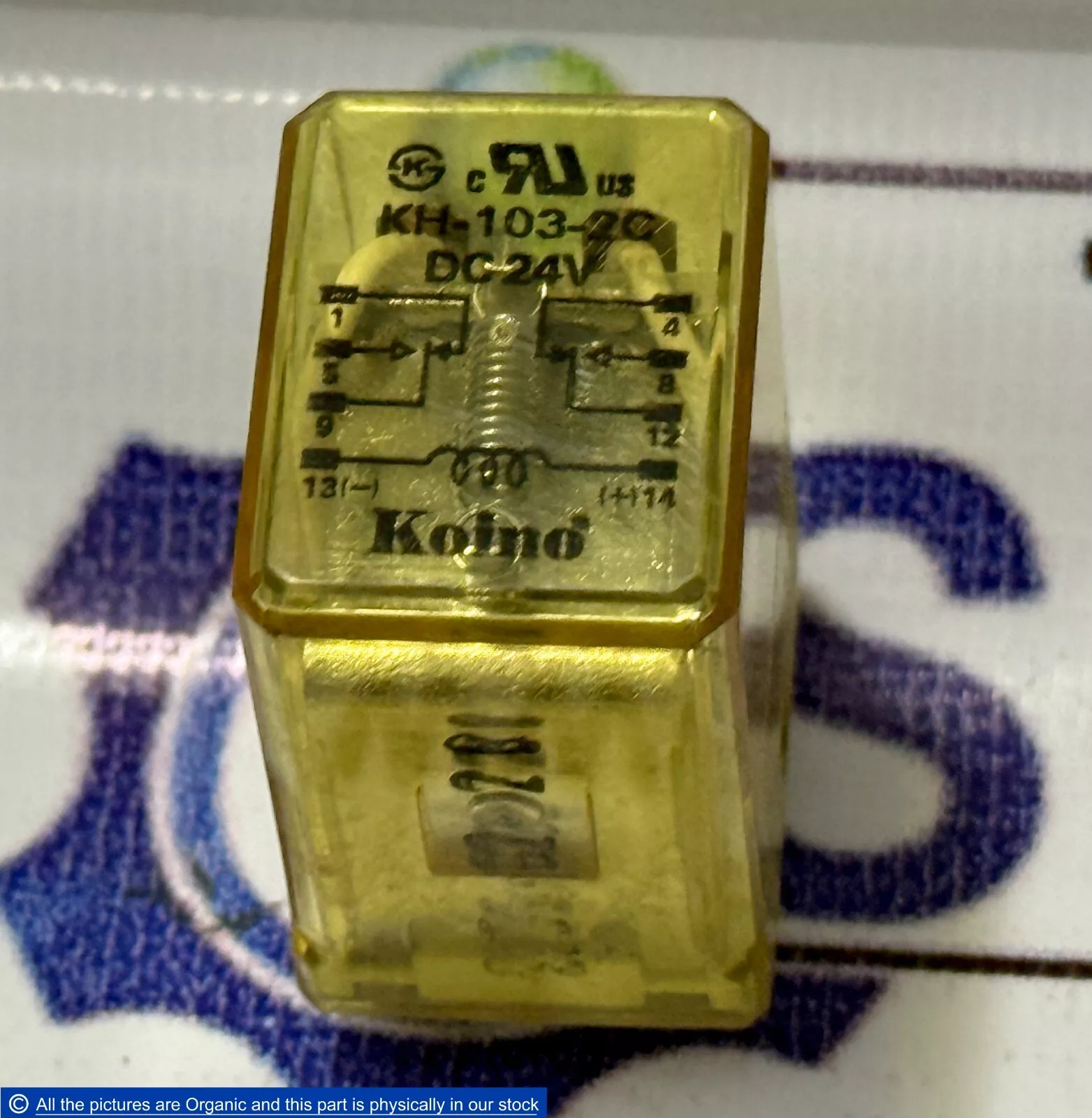 Koino KH-103-2C DC24V General Purpose Mini Power Relay KH1032C DPDT 10A ...