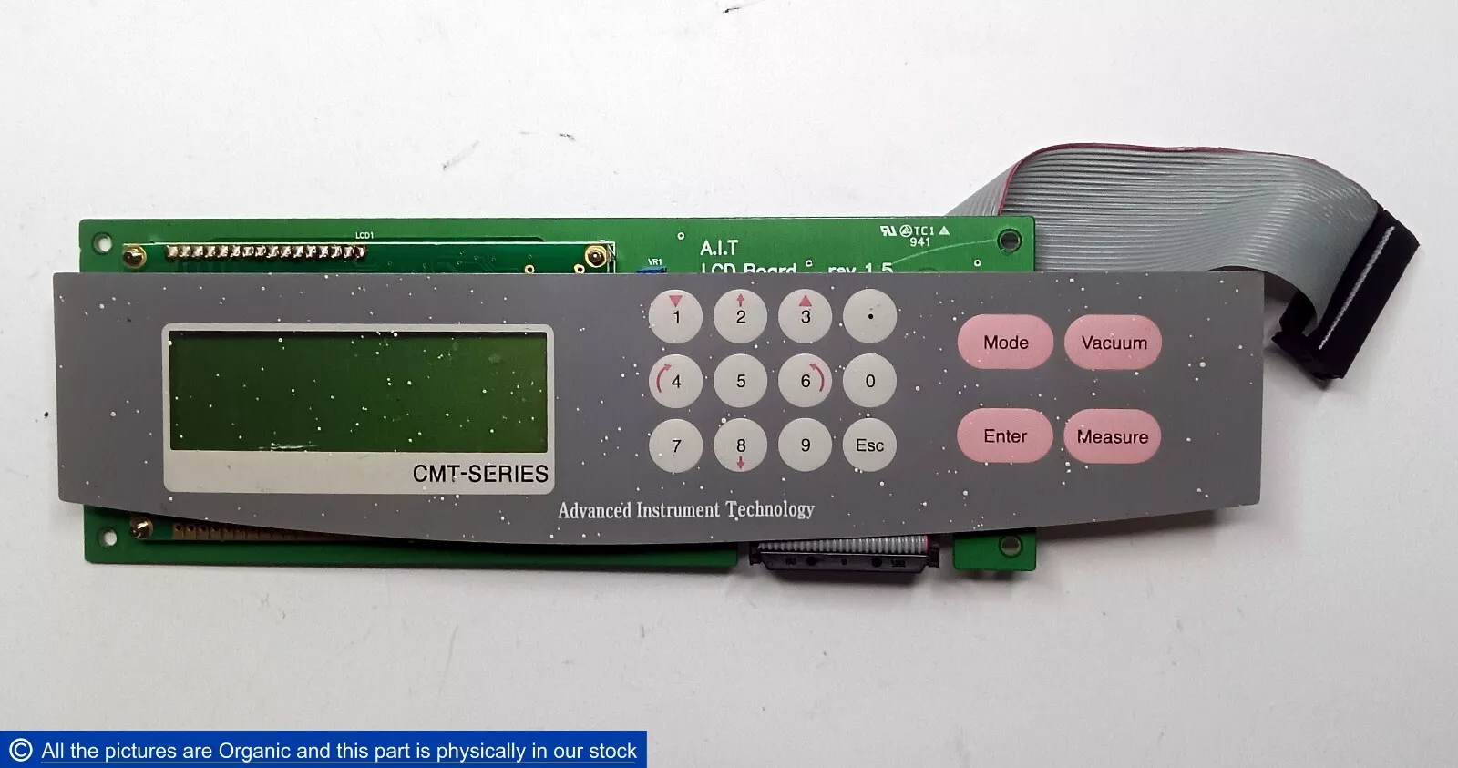 AiT CMT-SR2000-PV v1.5 LCD Board Rev 1.5 W/ Membrane Keypad Advanced ...