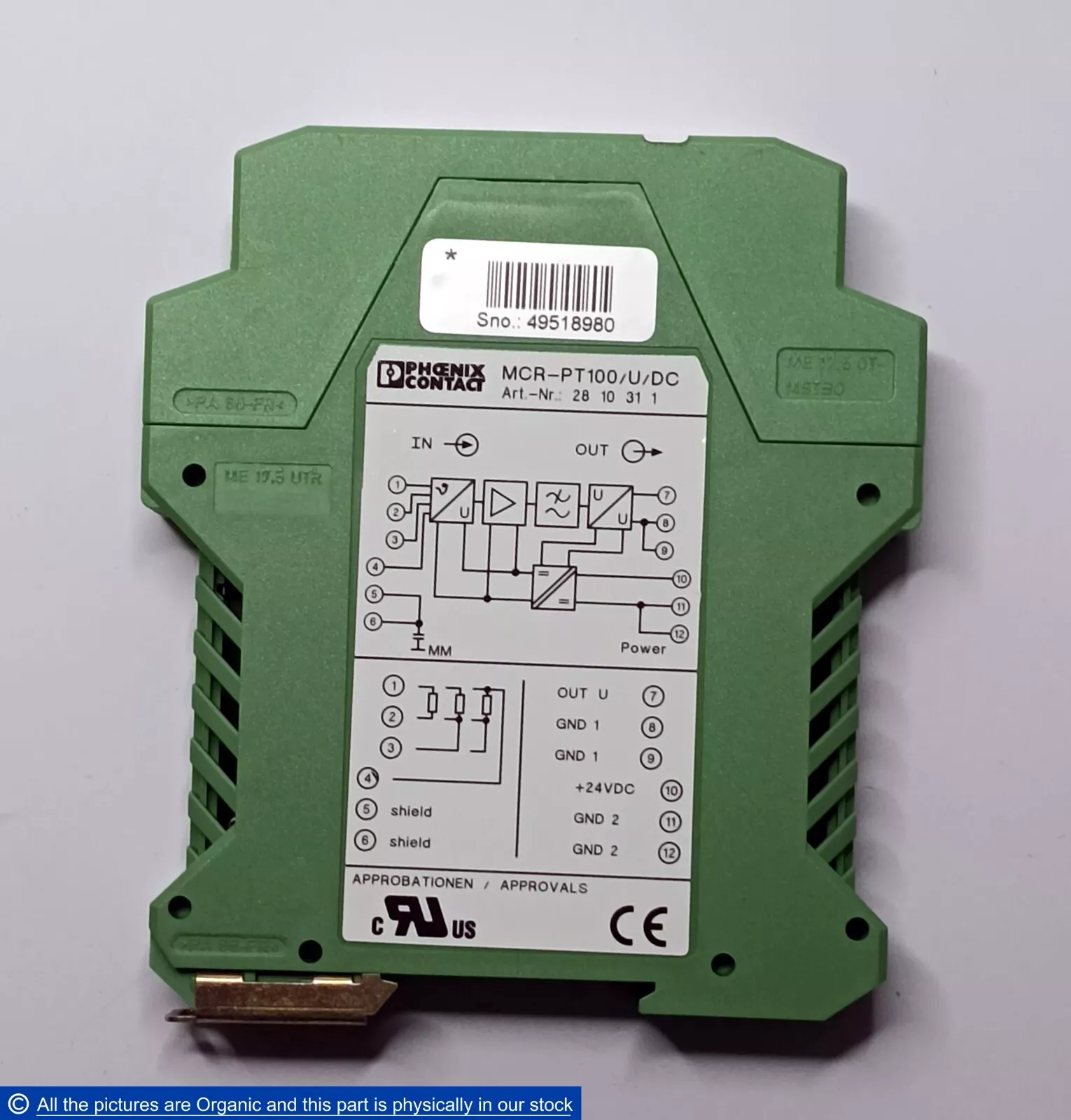 Phoenix Contact MCR-PT100/U/DC Temperature Transducer 2810311 For PT100 ...