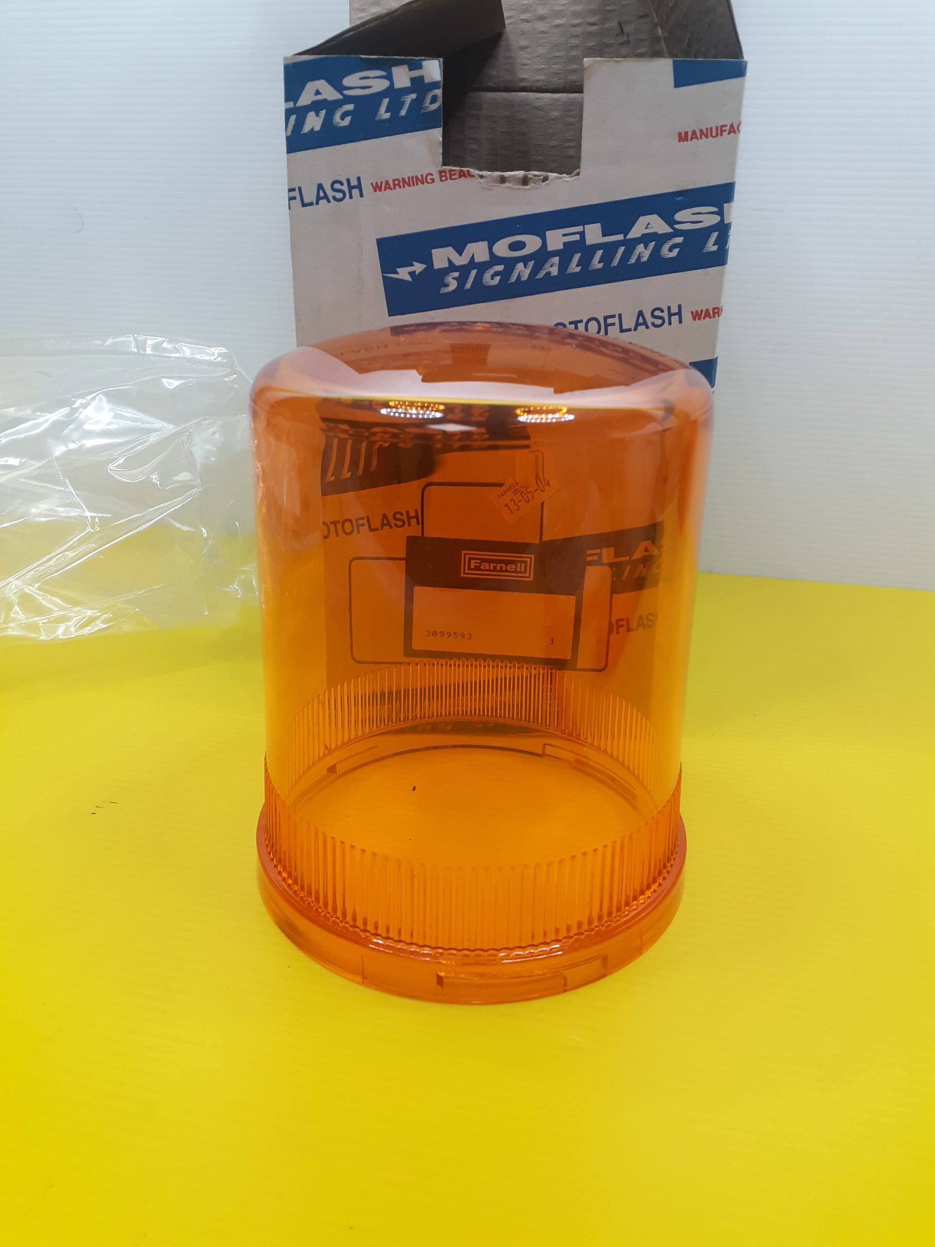 Moflash Signalling/Farnell 3099593 Amber Lens Cover Signal Indicator ...