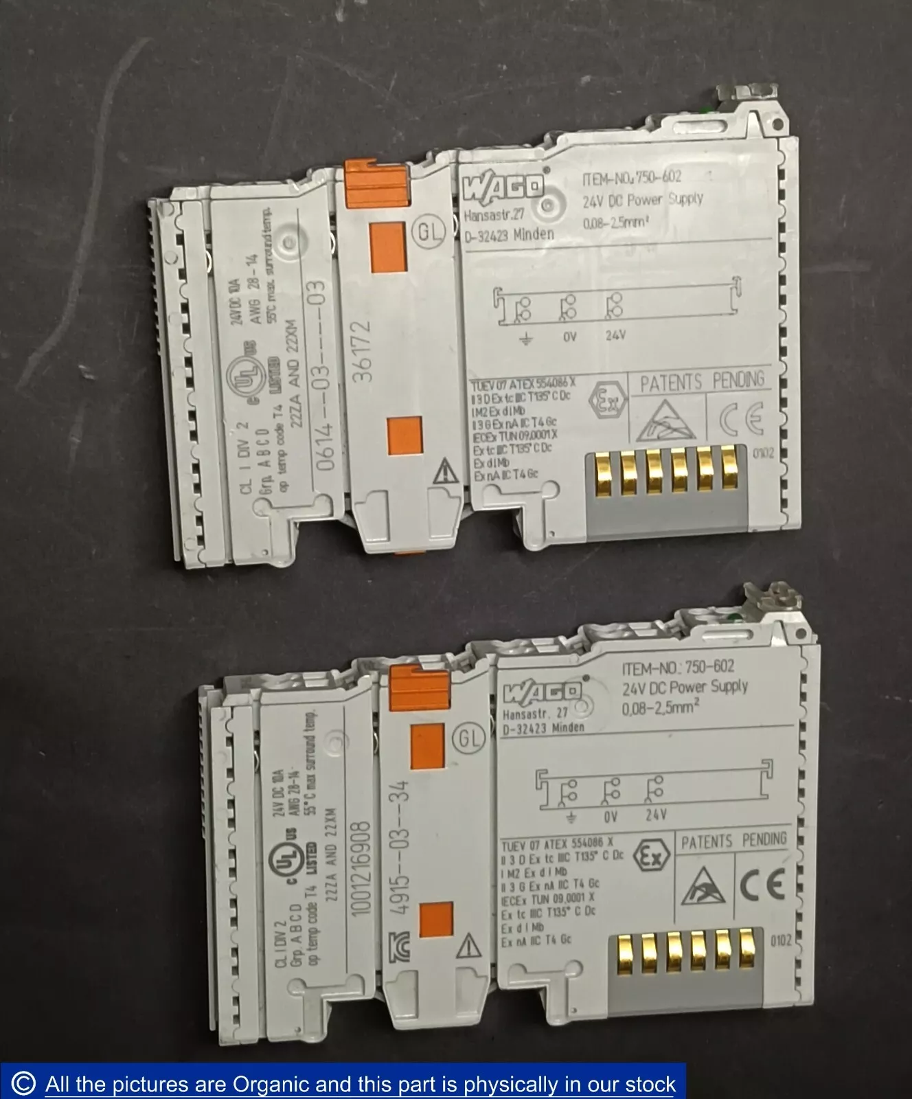 WAGO 750-602 24VDC Power Supply Module 750 Series WAGO's I/O system Lot ...